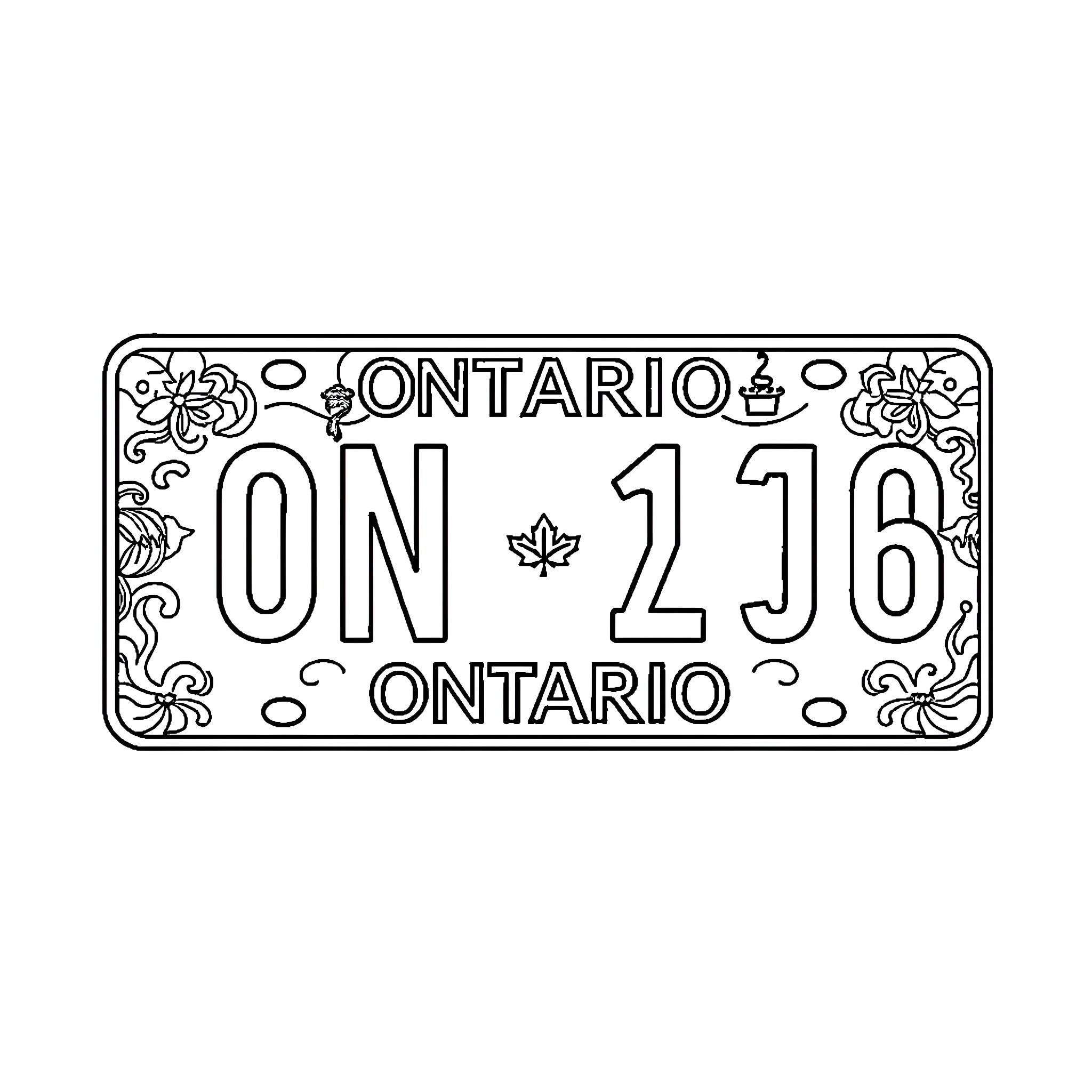 Best License Plate Coloring Pages (Free Printable PDF)