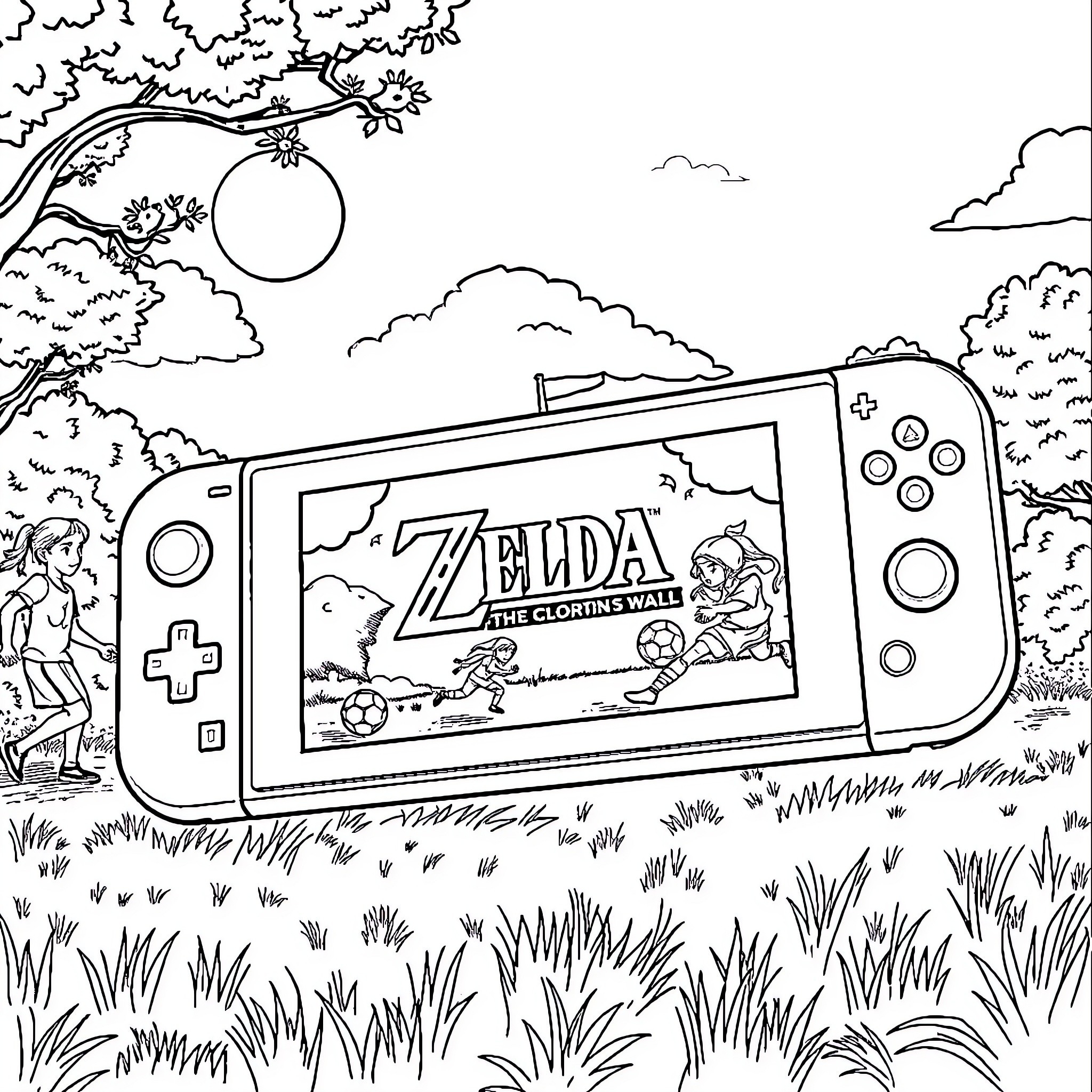 Best Nintendo Switch Coloring Pages (Free Printable PDF)