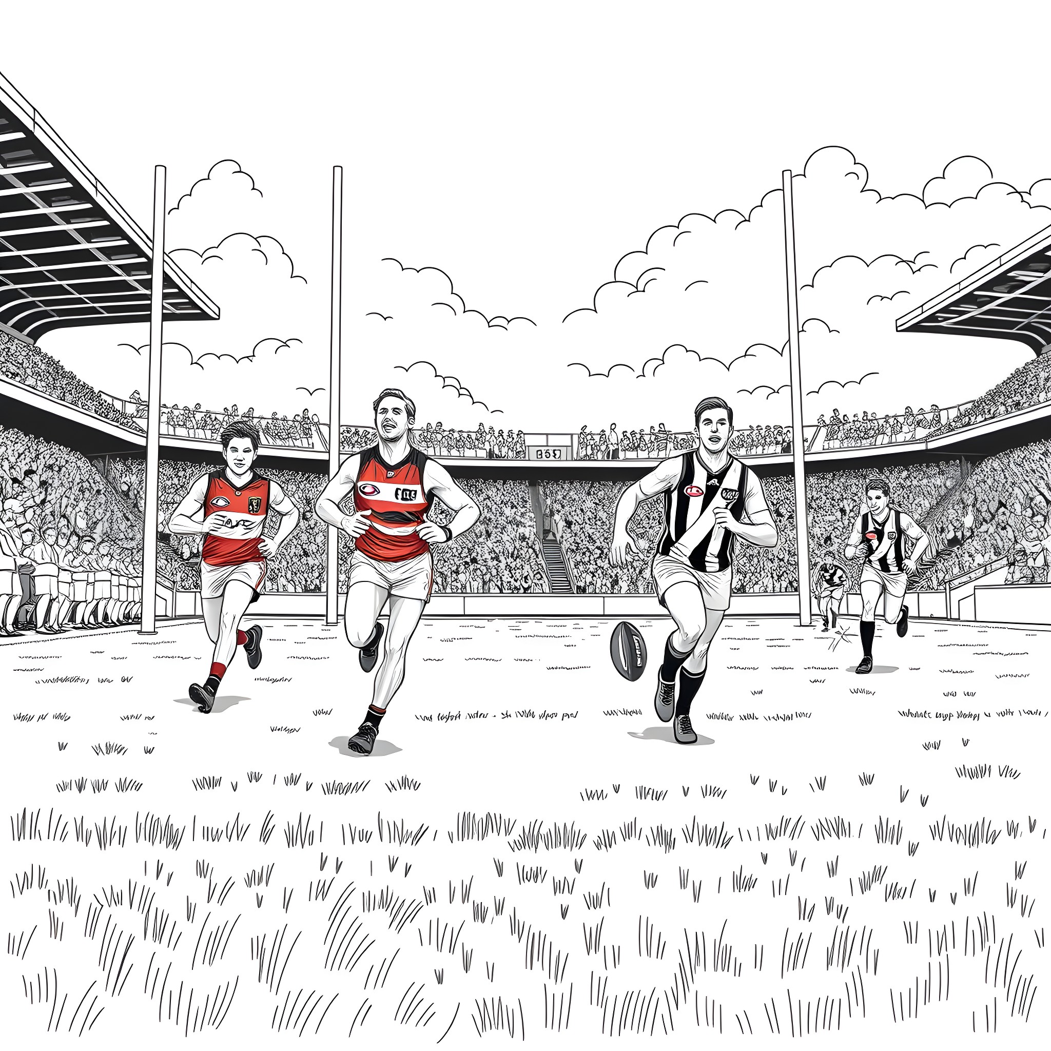 Best AFL Player Coloring Pages (Free Printable PDF)
