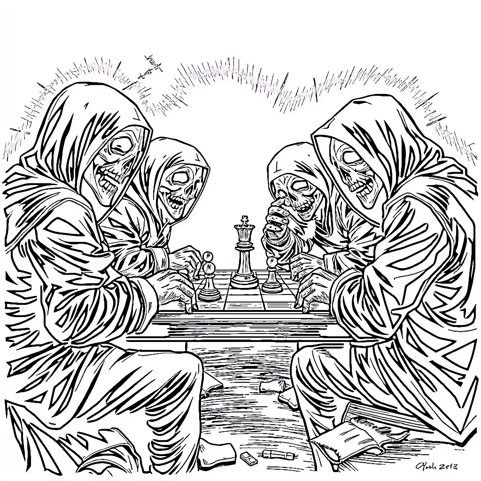 Best Slasher Coloring Pages (Free Printable PDF)