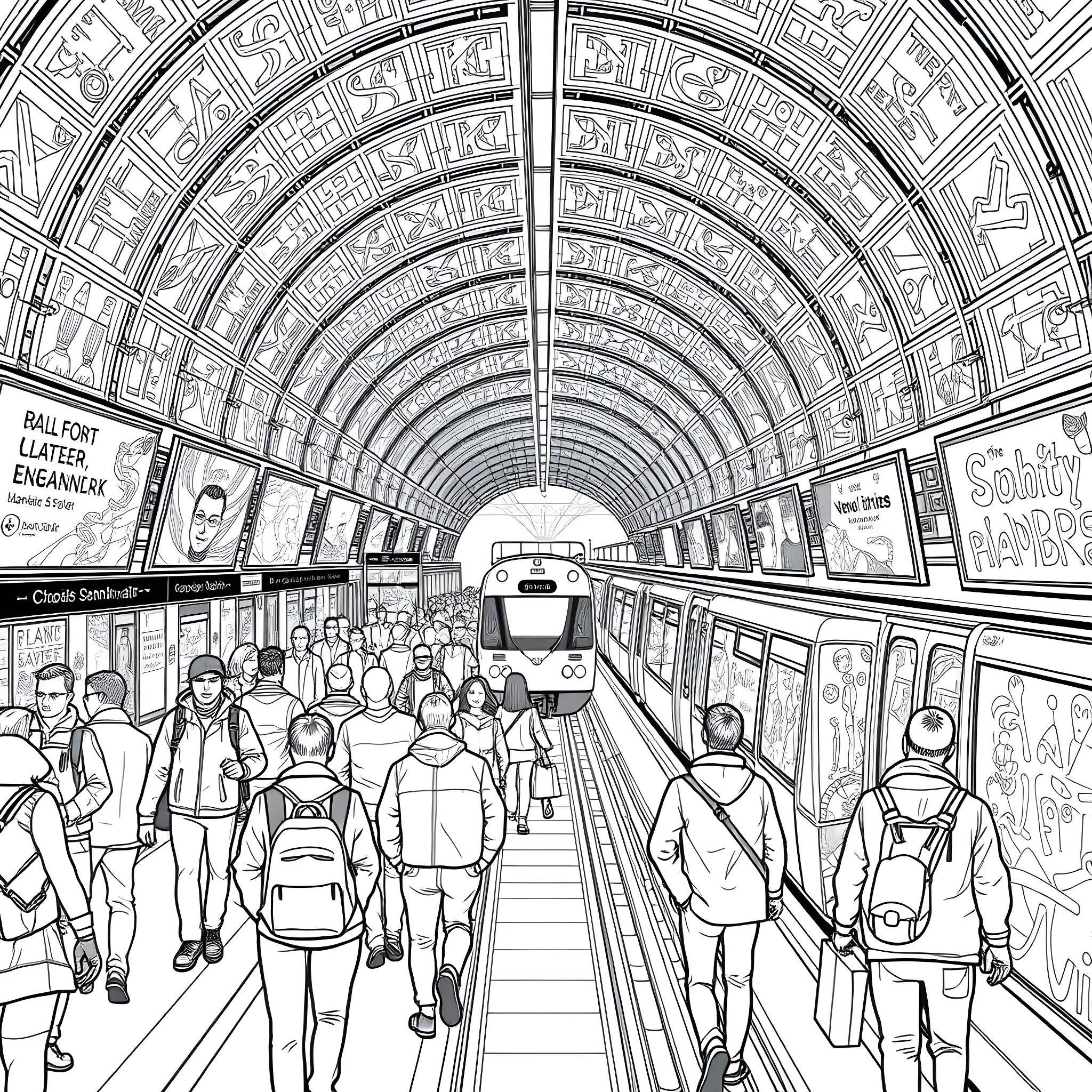 3 Best Subway Coloring Pages (Free Printable PDFs)