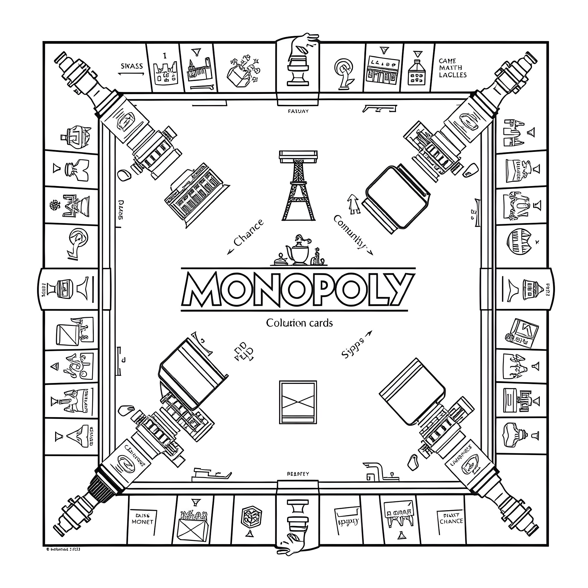 1 Best Monopoly Coloring Pages (Free Printable PDFs)