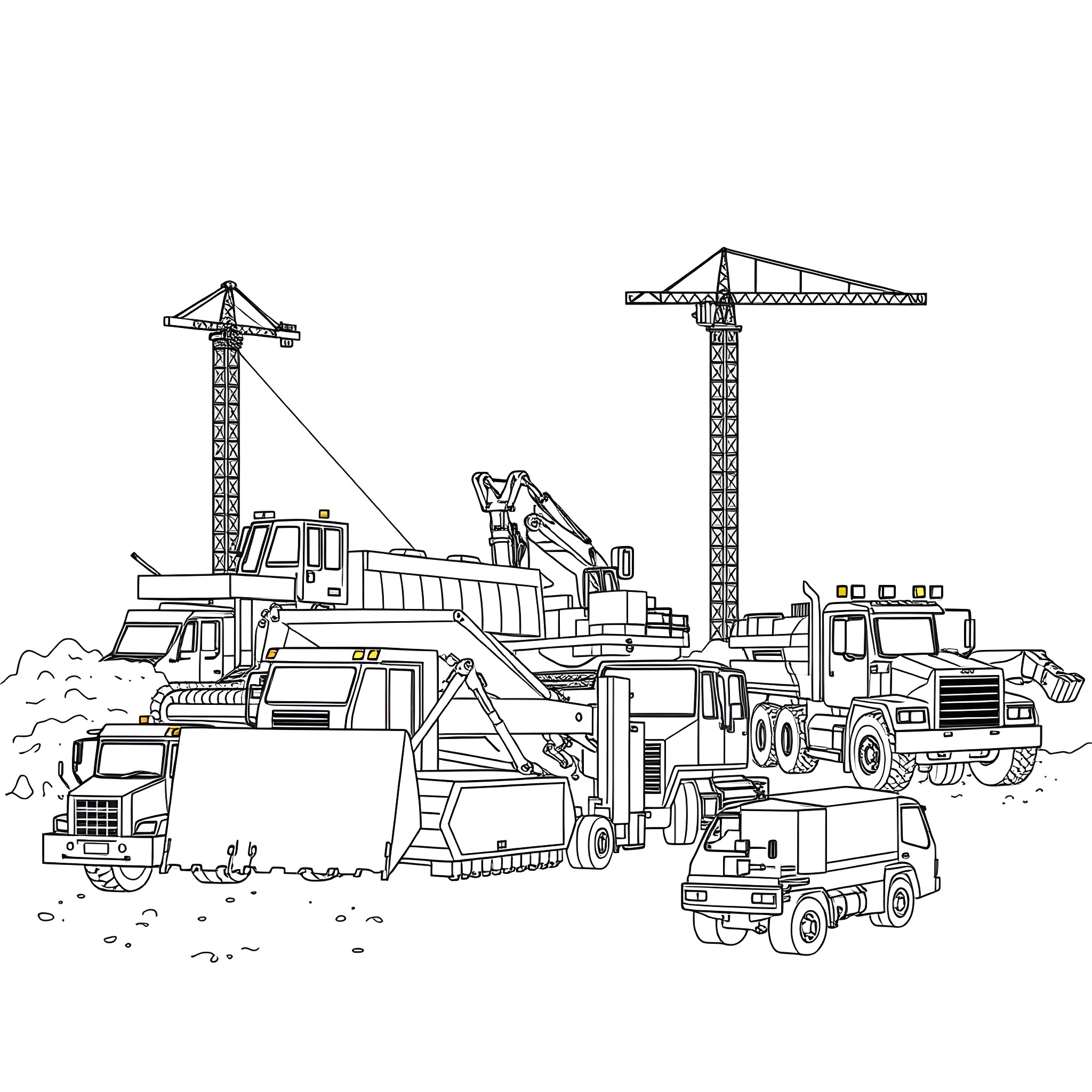 Best Construction Vehicle Coloring Pages (Free Printable PDF)