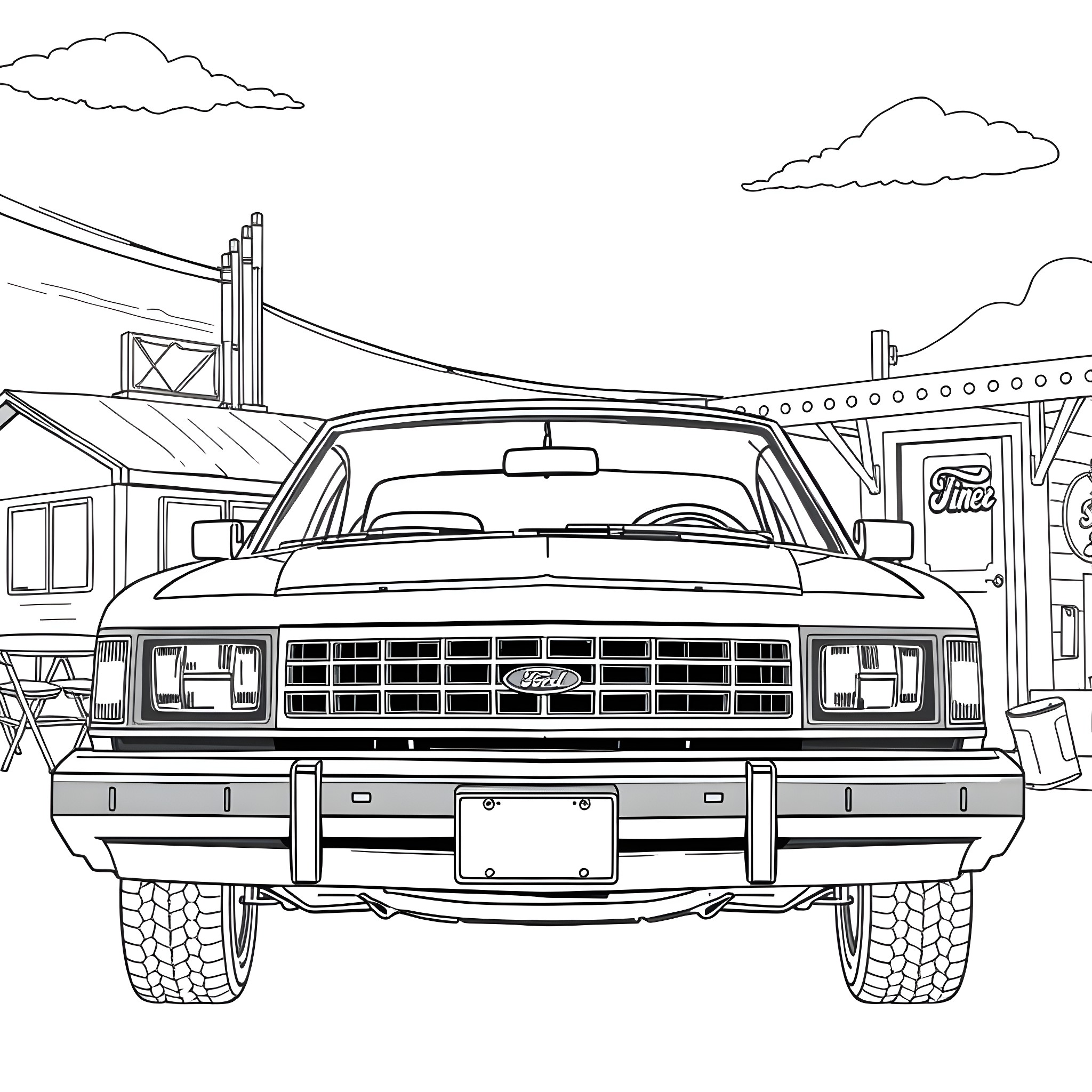 Best Ford Coloring Pages (Free Printable PDF)