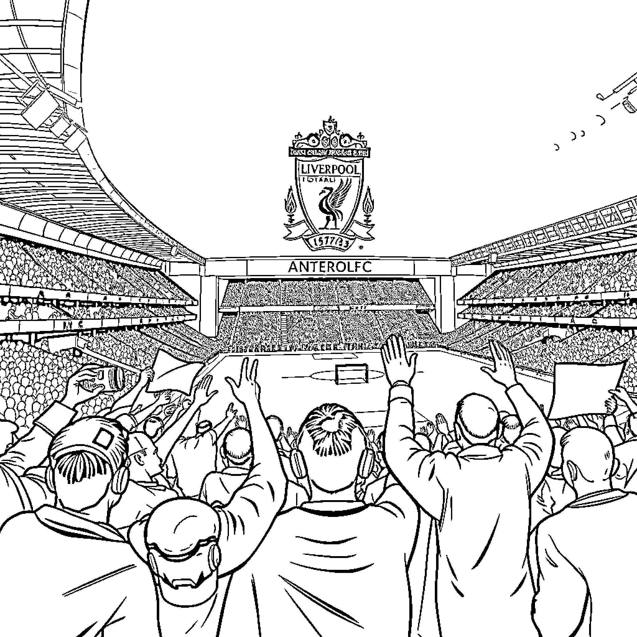 Best Liverpool FC Coloring Pages (Free Printable PDF)