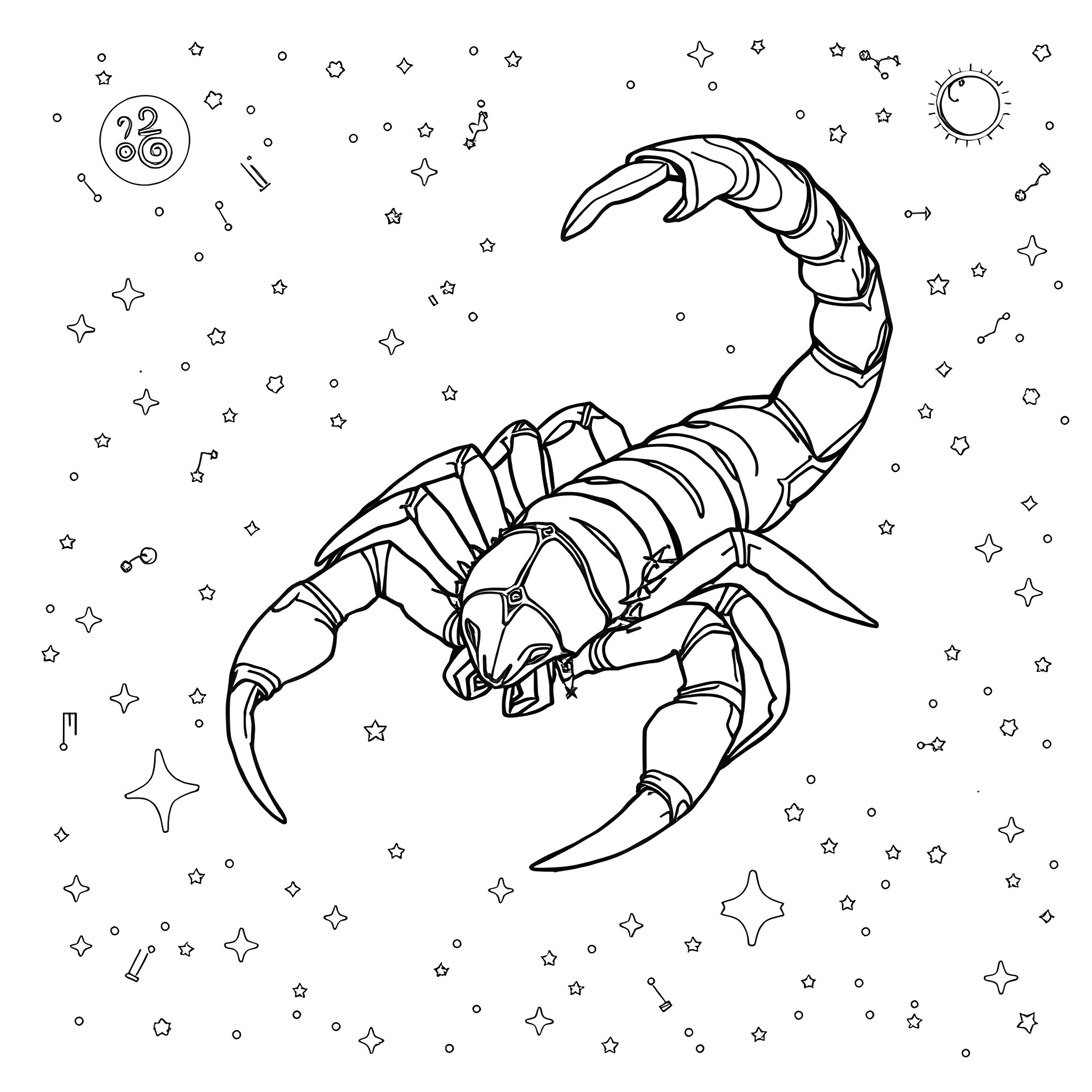 Best Scorpio Coloring Pages (Free Printable PDF)