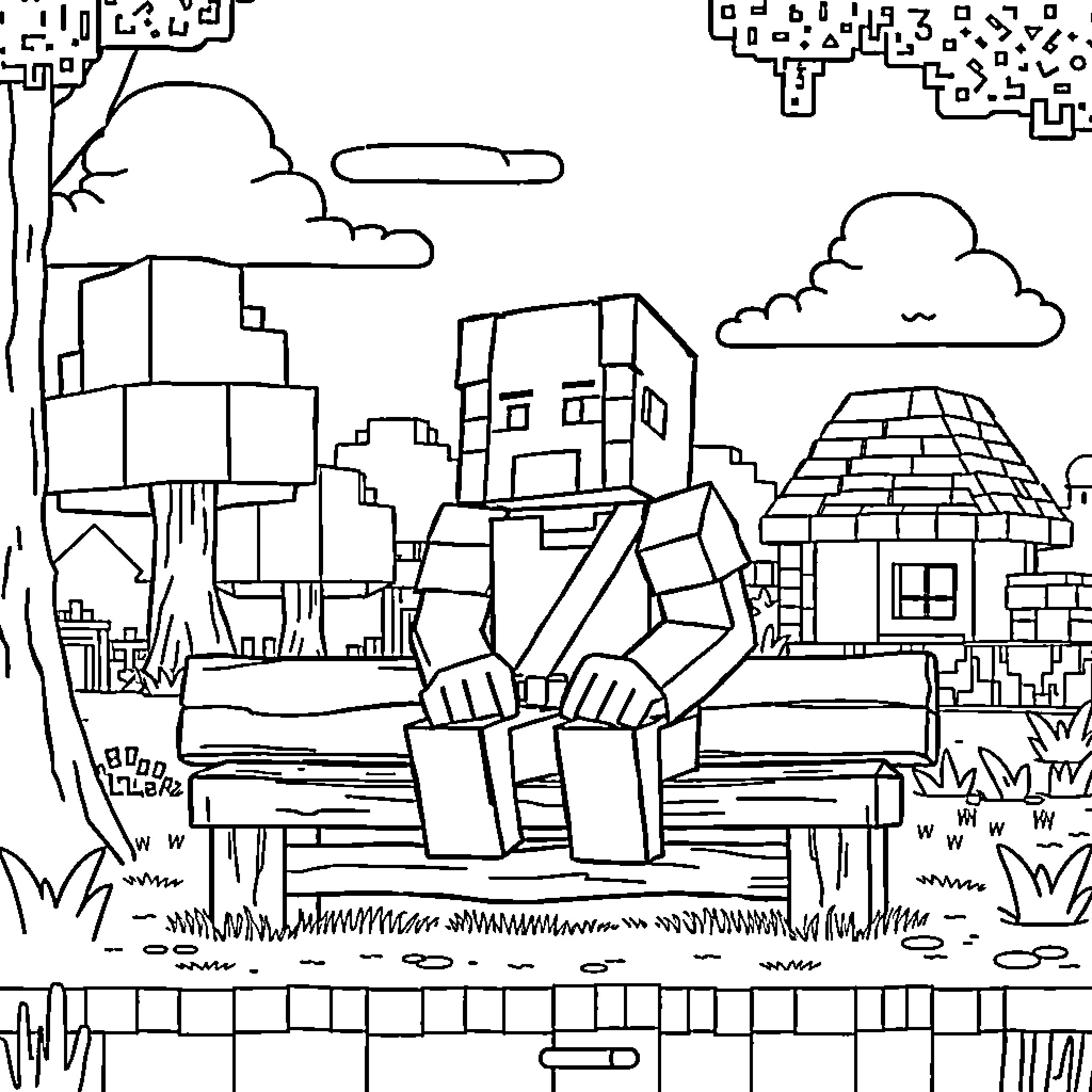 Best Villager Coloring Pages (Free Printable PDF)