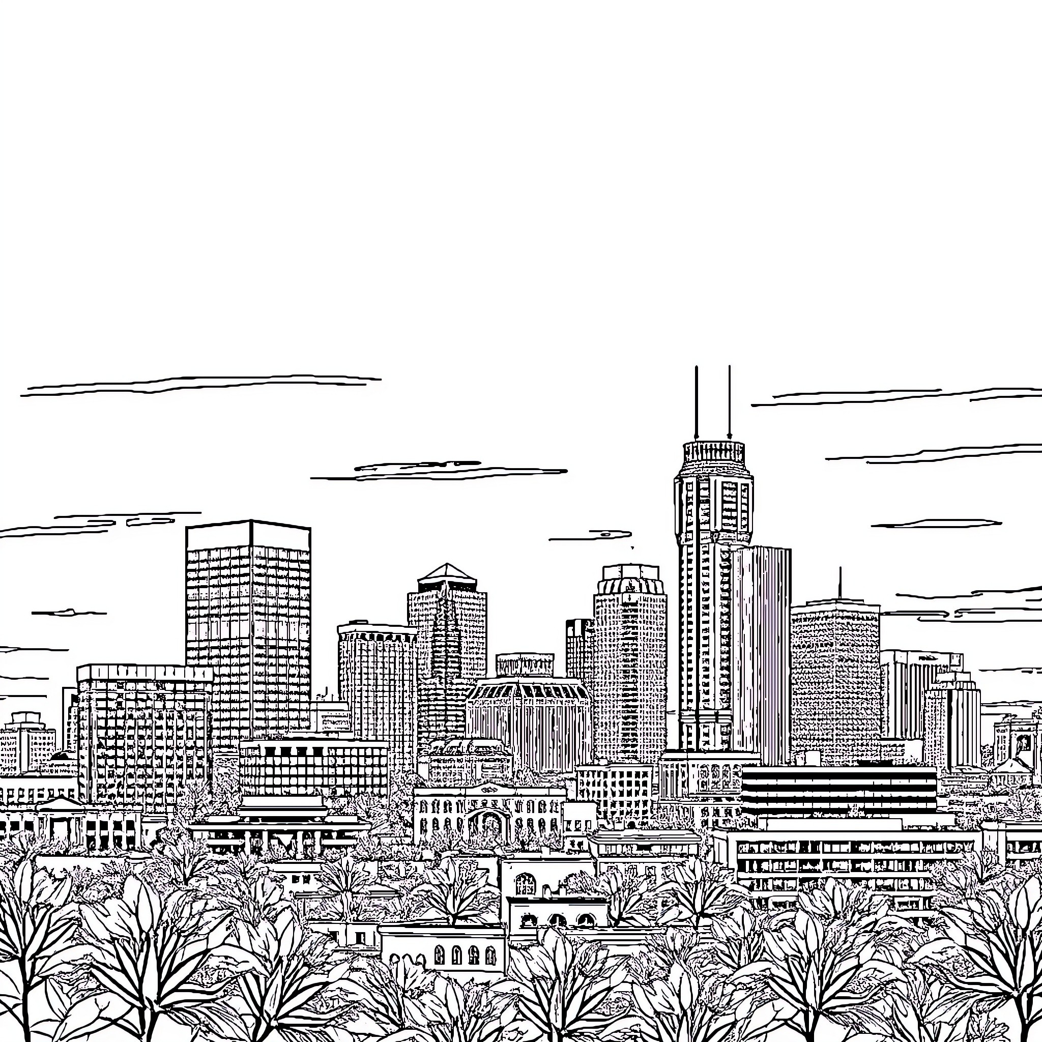 Best Skyline Coloring Pages (Free Printable PDF)