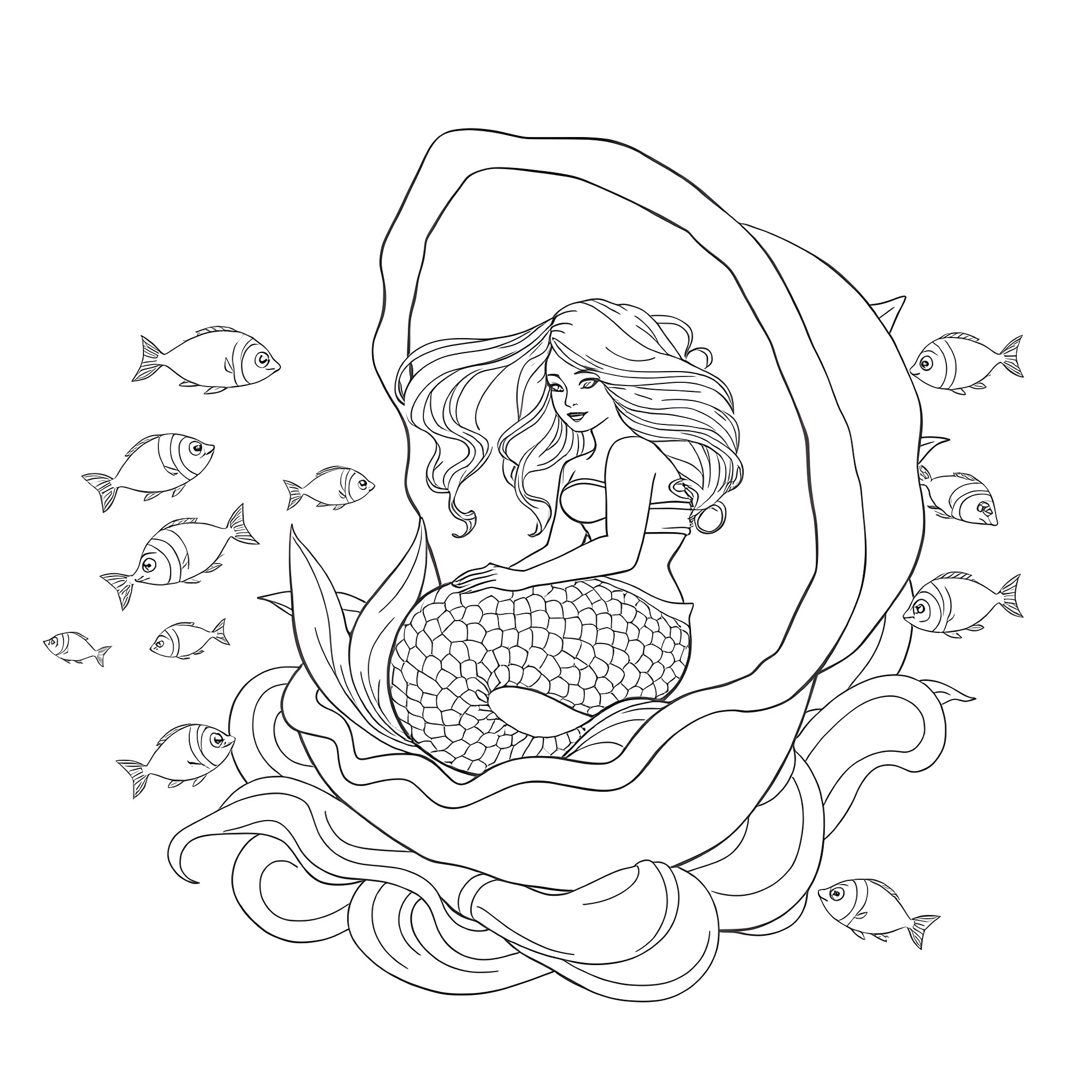 198 Best Mermaid Coloring Pages (Free Printable PDFs)