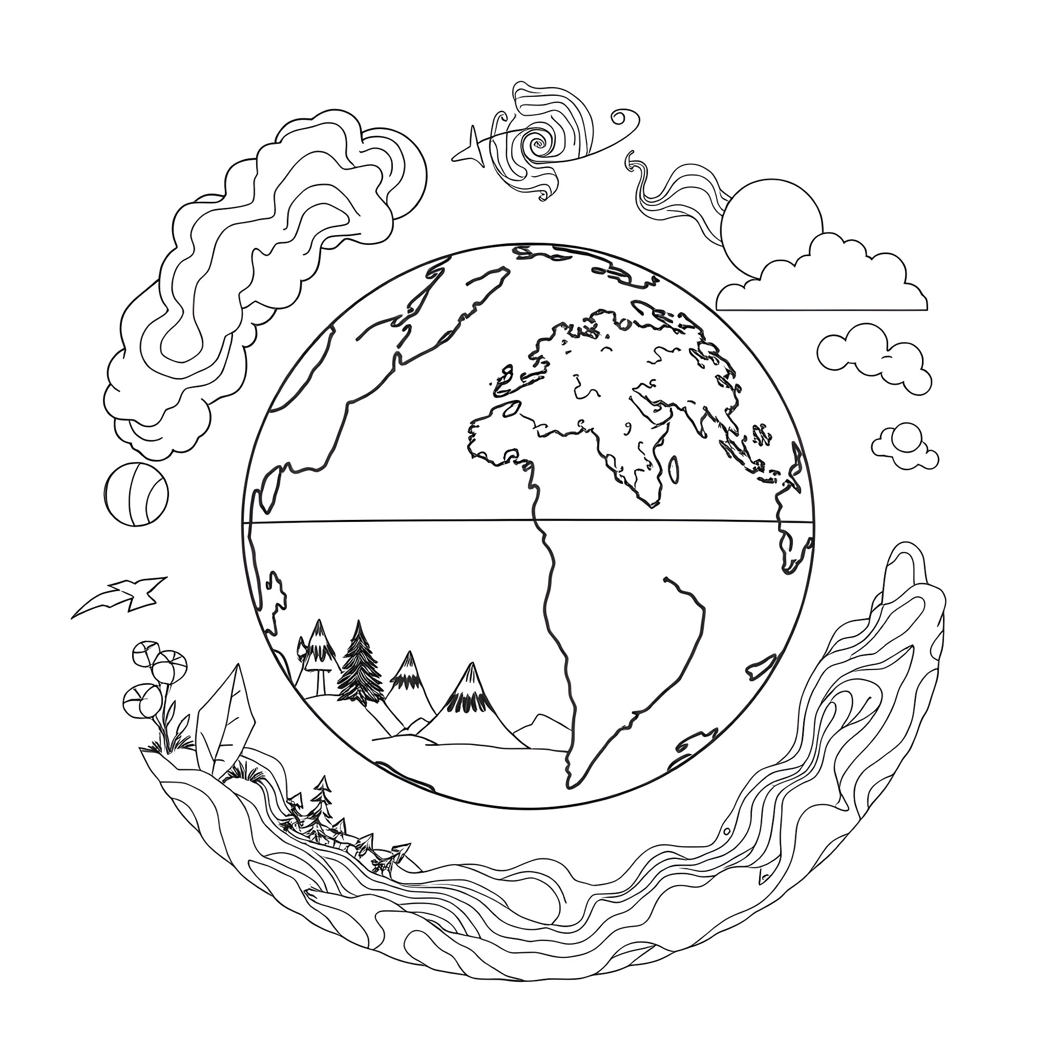 4 Best Sphere Coloring Pages (Free Printable PDFs)