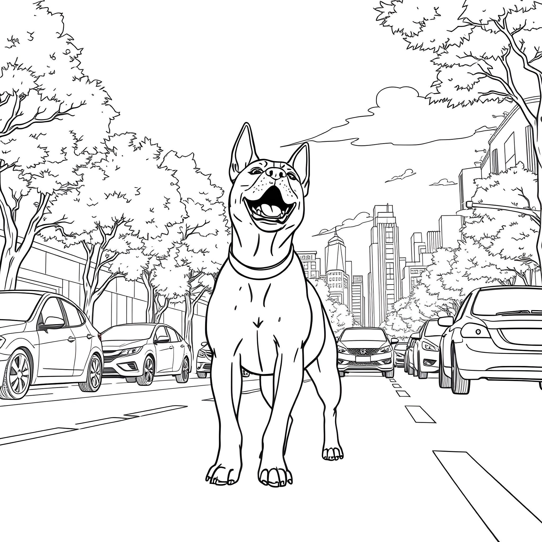 Best Staffy Coloring Pages (Free Printable PDF)