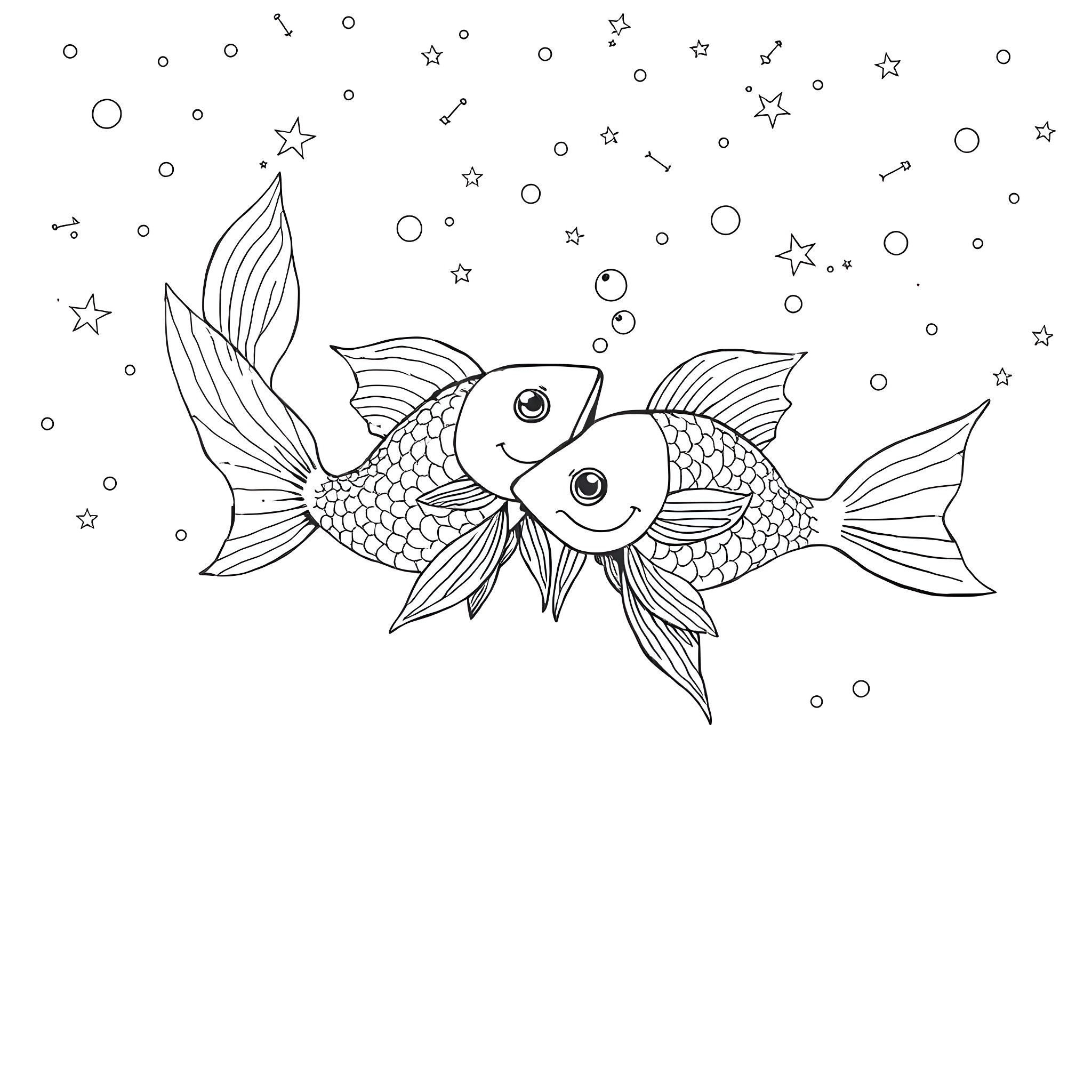 Best Pisces Coloring Pages (Free Printable PDF)