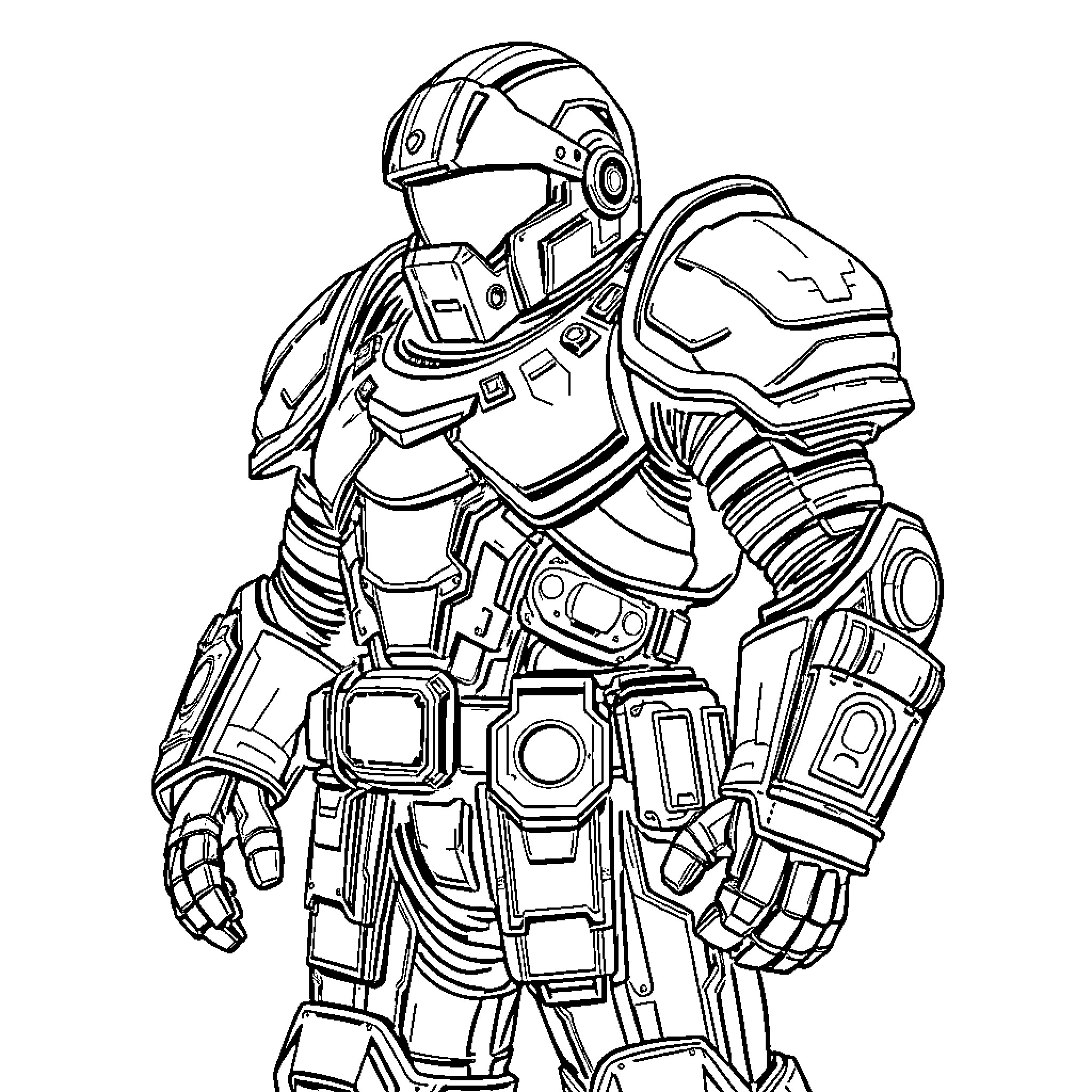 Best Power Armour Coloring Pages (Free Printable PDF)