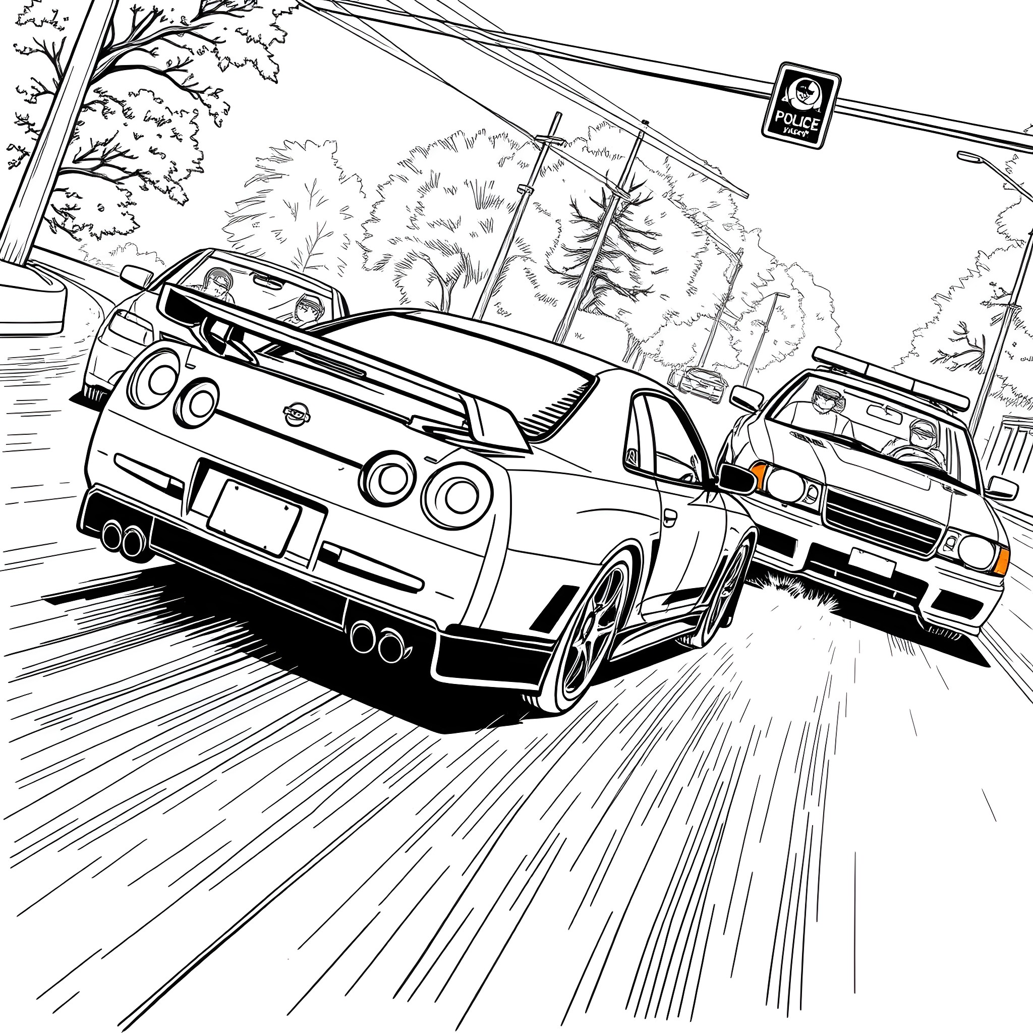 Best Nissan GTR Coloring Pages (Free Printable PDF)