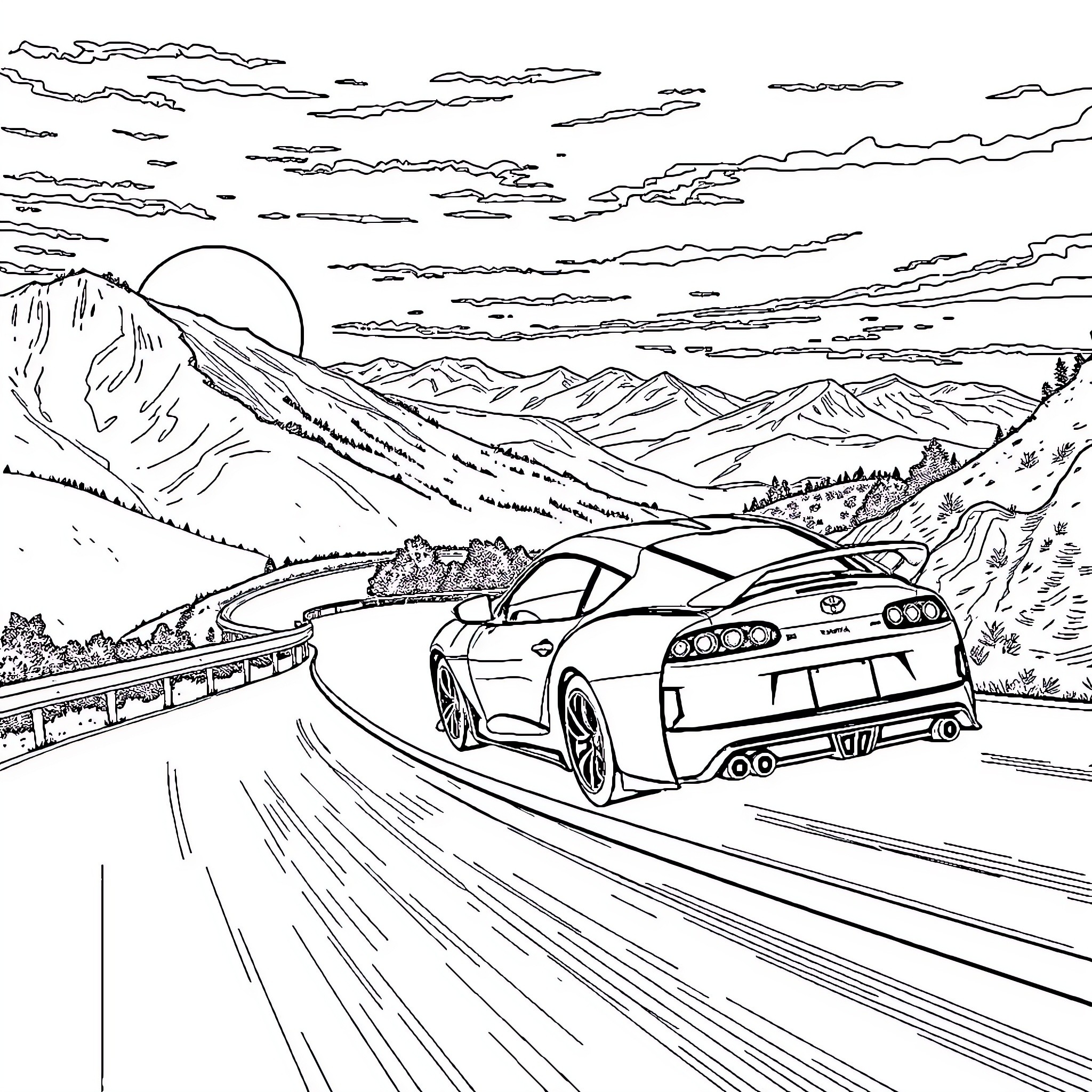 Best Toyota Supra Coloring Pages (Free Printable PDF)