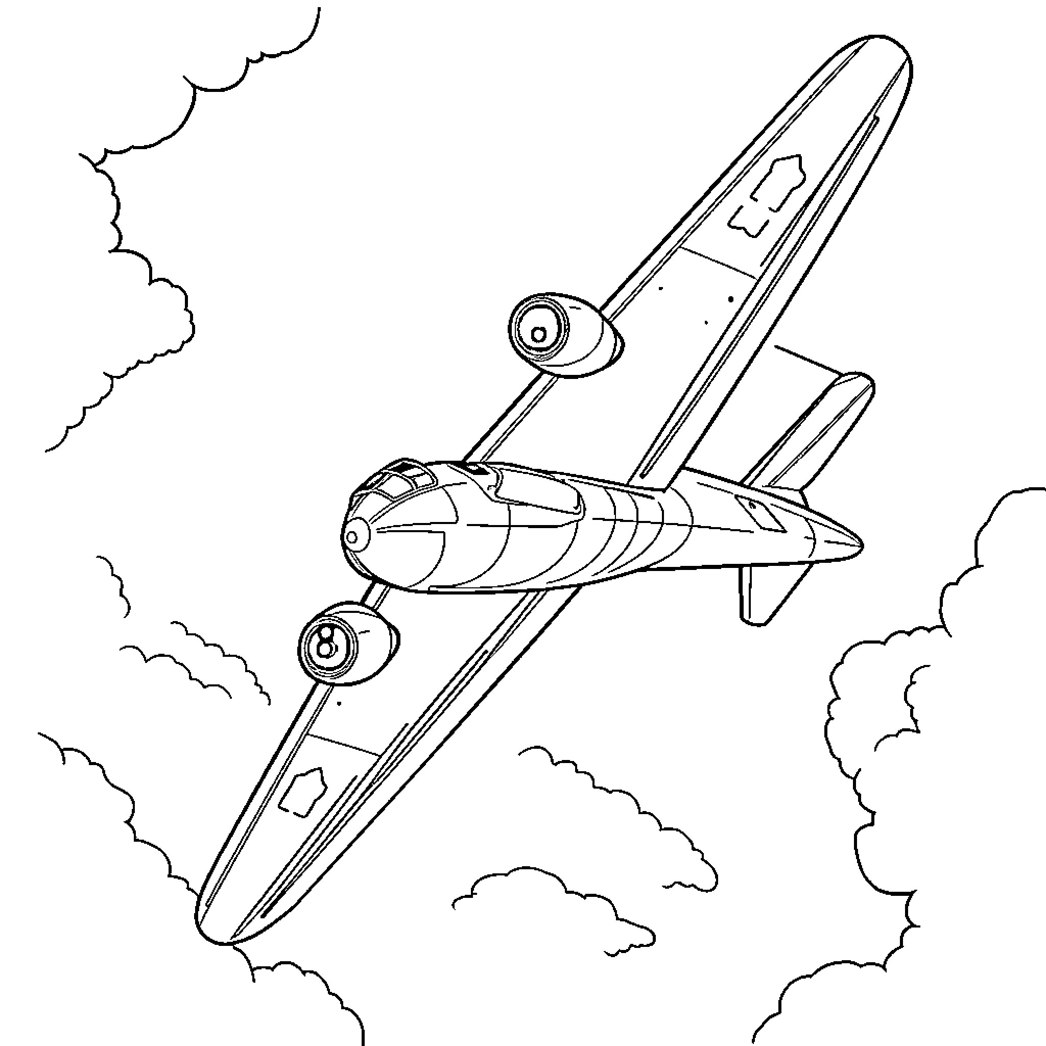Best Bomber Plane Coloring Pages (Free Printable PDF)