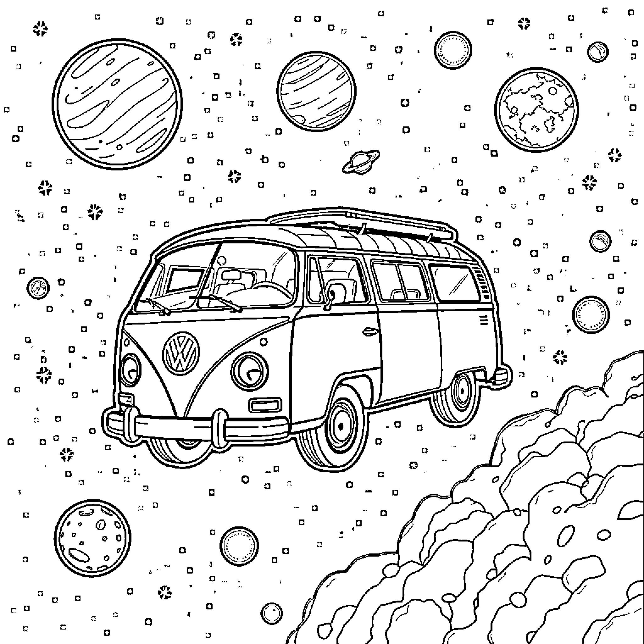 Best VW Transporter Coloring Pages (Free Printable PDF)