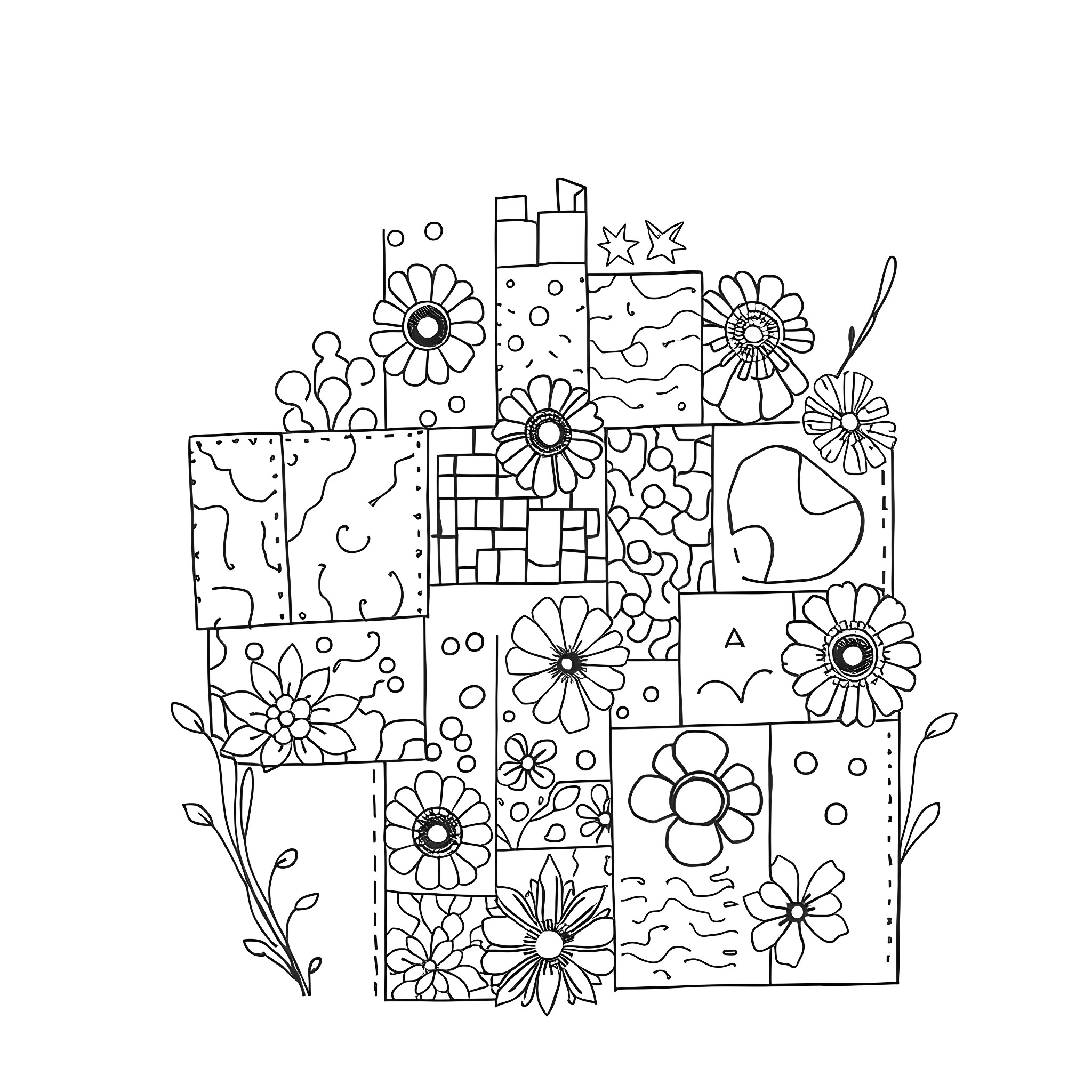120 Best Patchwork Coloring Pages (Free Printable PDFs)