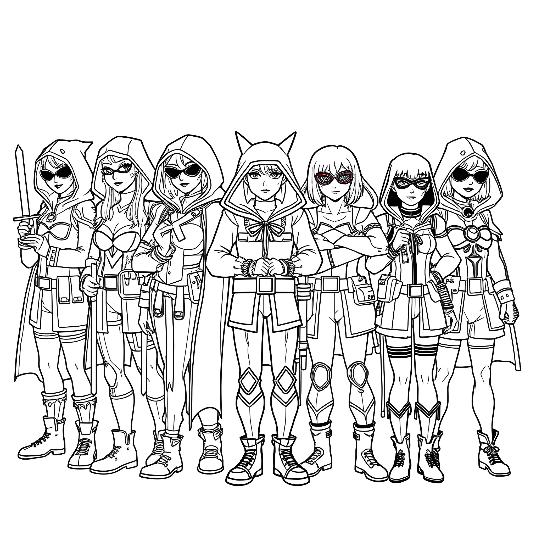 1 Best Cosplayer Coloring Pages (Free Printable PDFs)