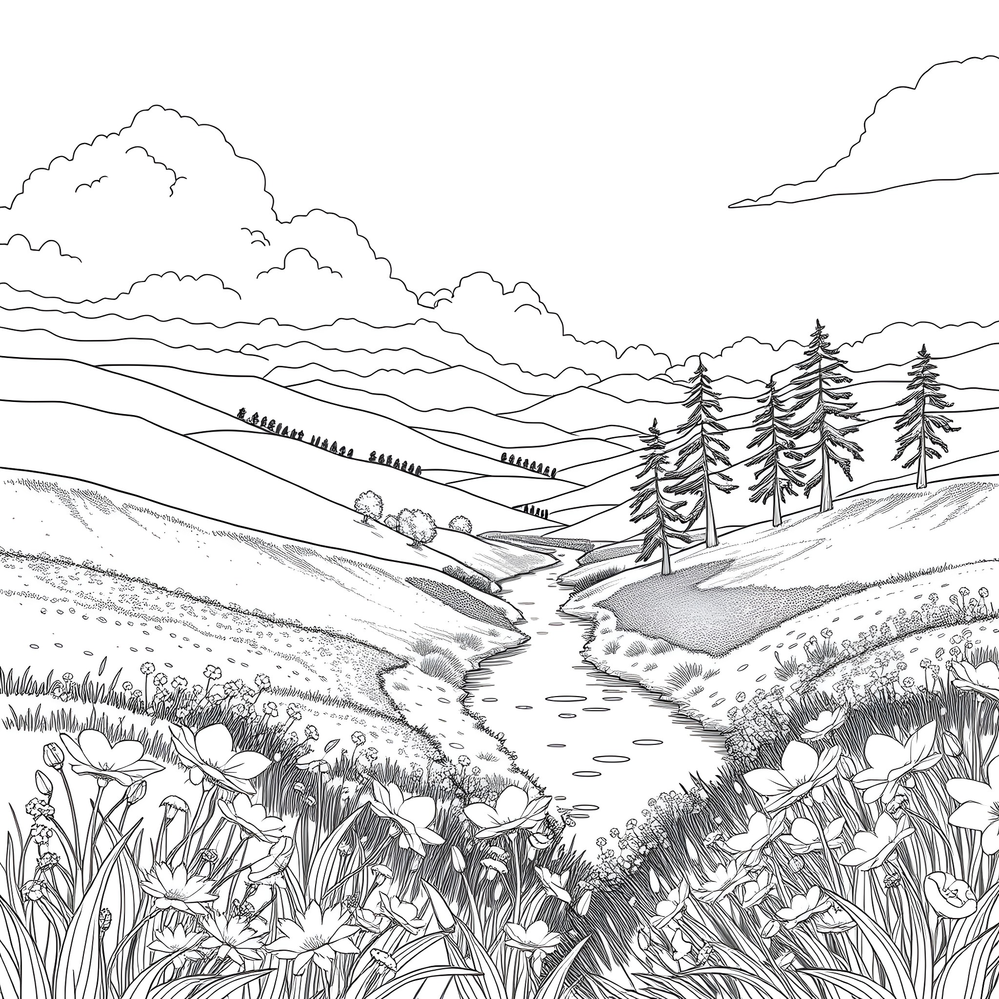 103 Best Landscape Coloring Pages (Free Printable PDFs)