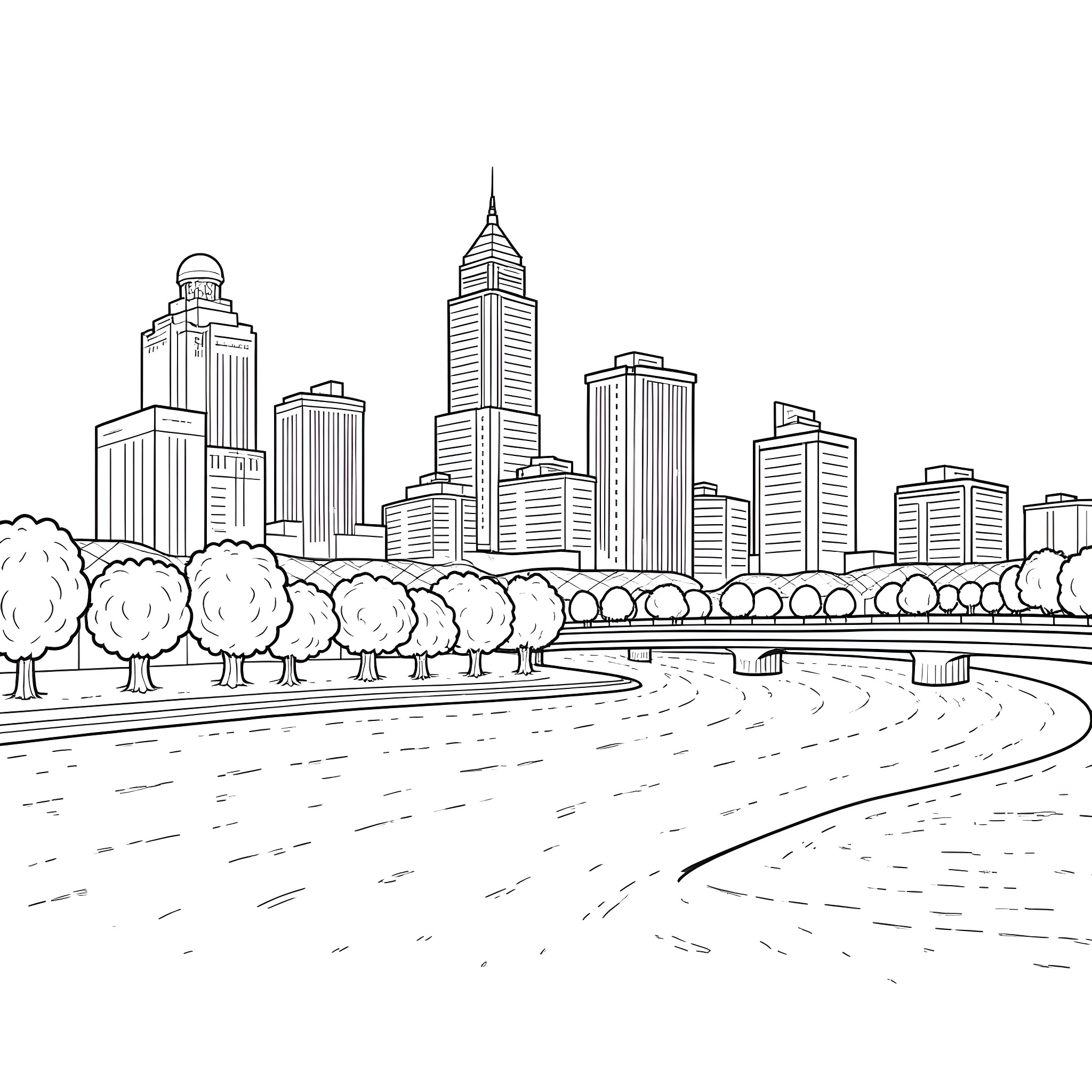 Best Skyline Coloring Pages (Free Printable PDF)