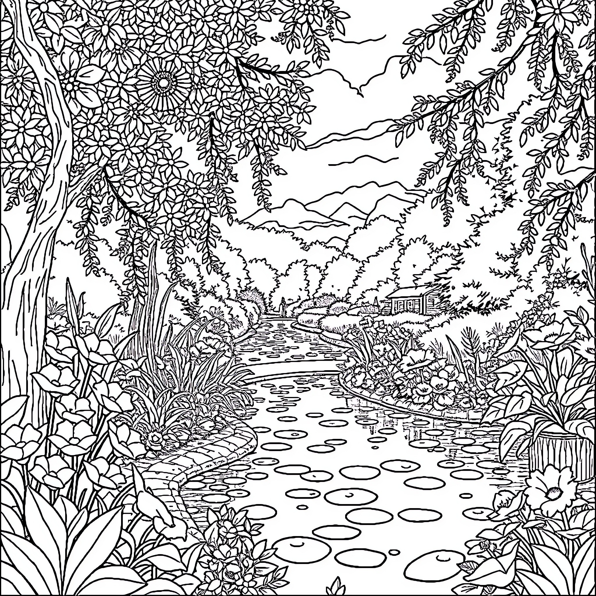 Best Monet Coloring Pages (Free Printable PDF)