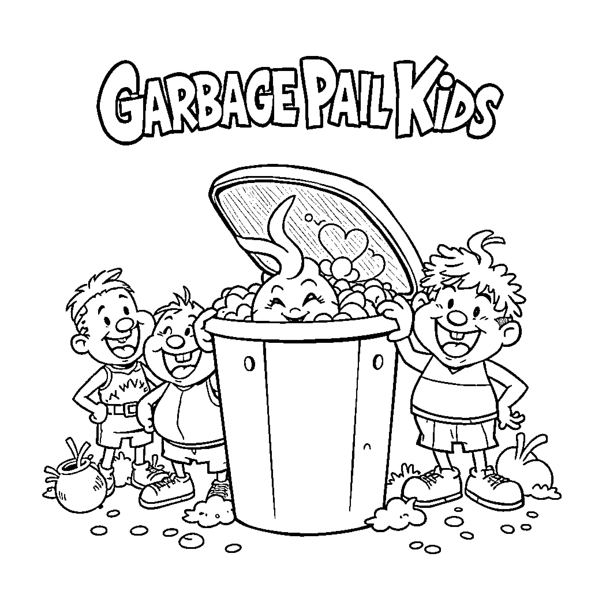 Best Garbage Pail Kids Coloring Pages (Free Printable PDF)