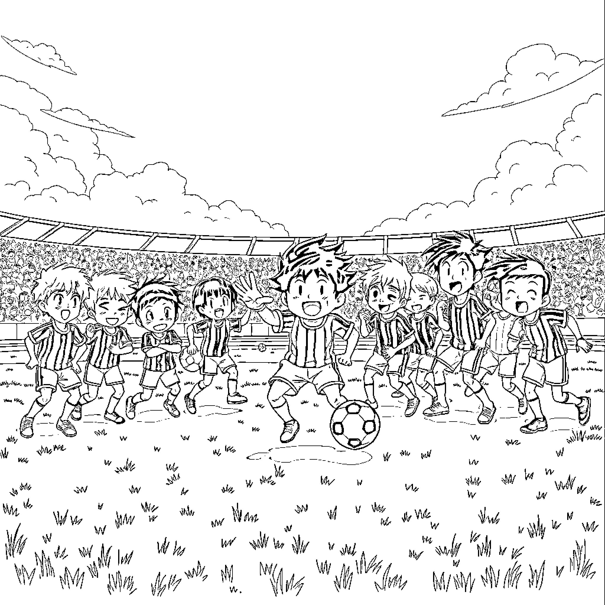 Best Captain Tsubasa Coloring Pages (Free Printable PDF)