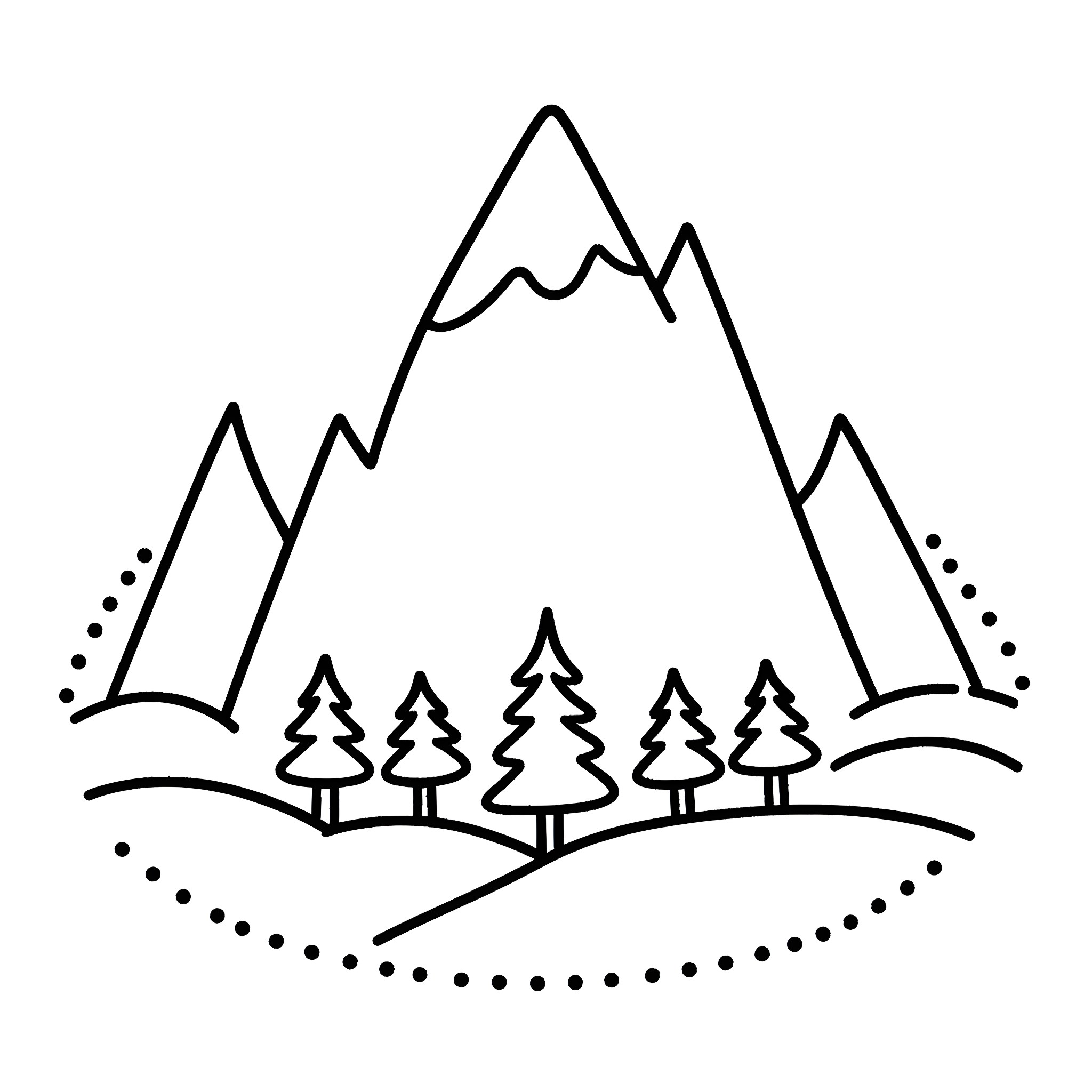 Best Mountain Coloring Pages (Free Printable PDF)