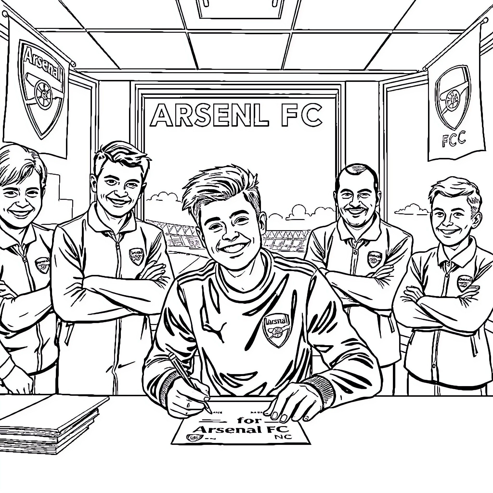 Best Arsenal FC Coloring Pages (Free Printable PDF)