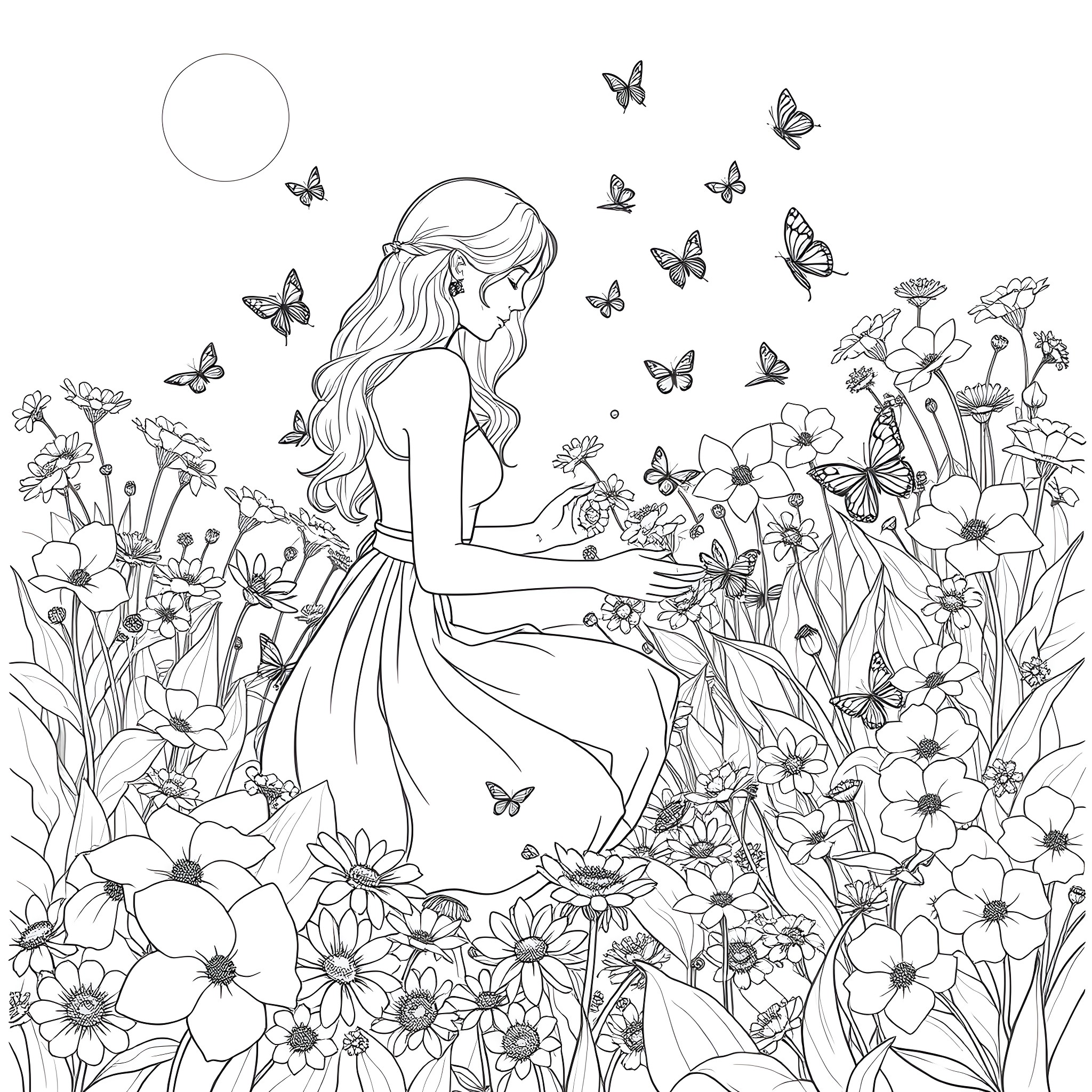 233 Best Lady Coloring Pages (Free Printable PDFs)