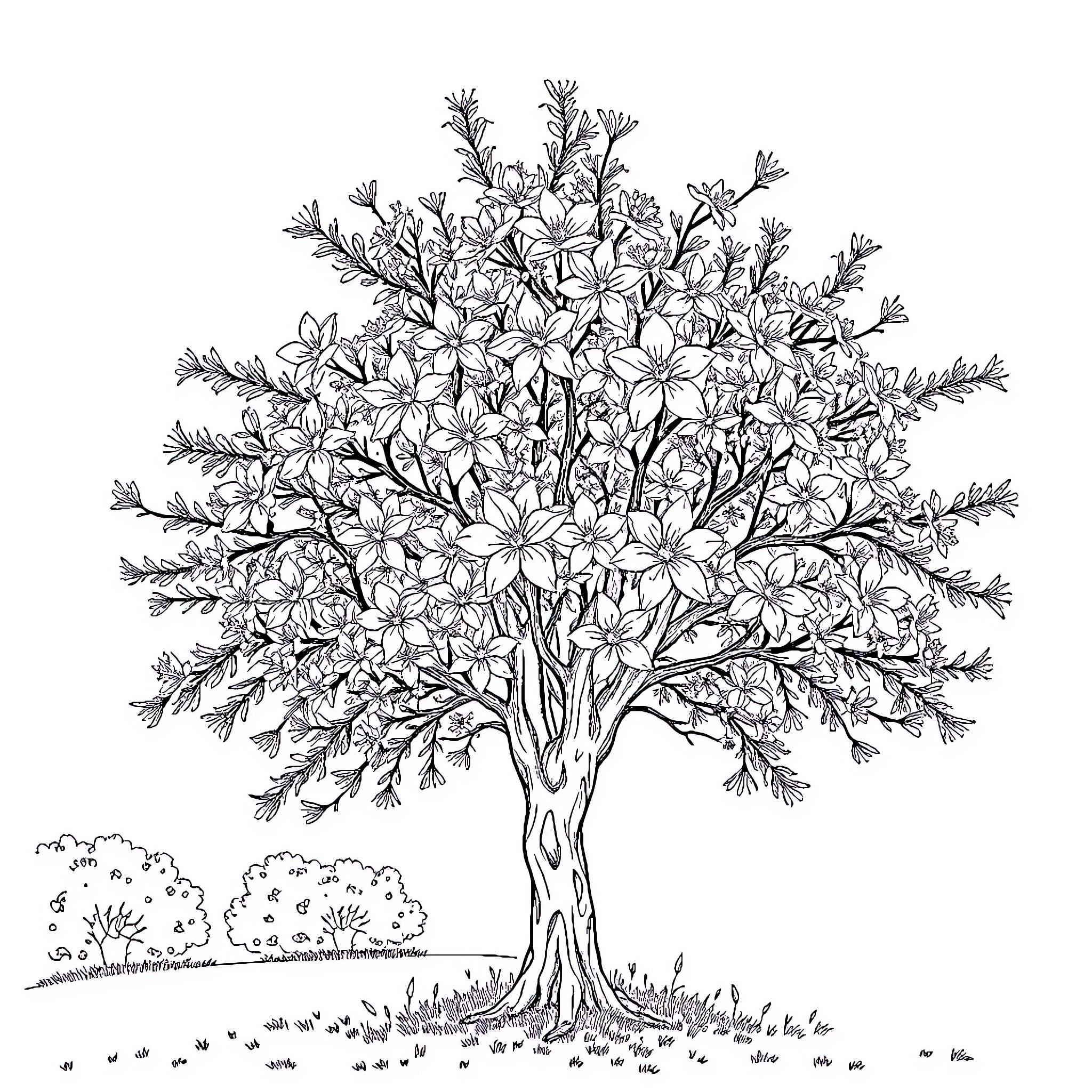 Best Cherry Tree Coloring Pages (Free Printable PDF)