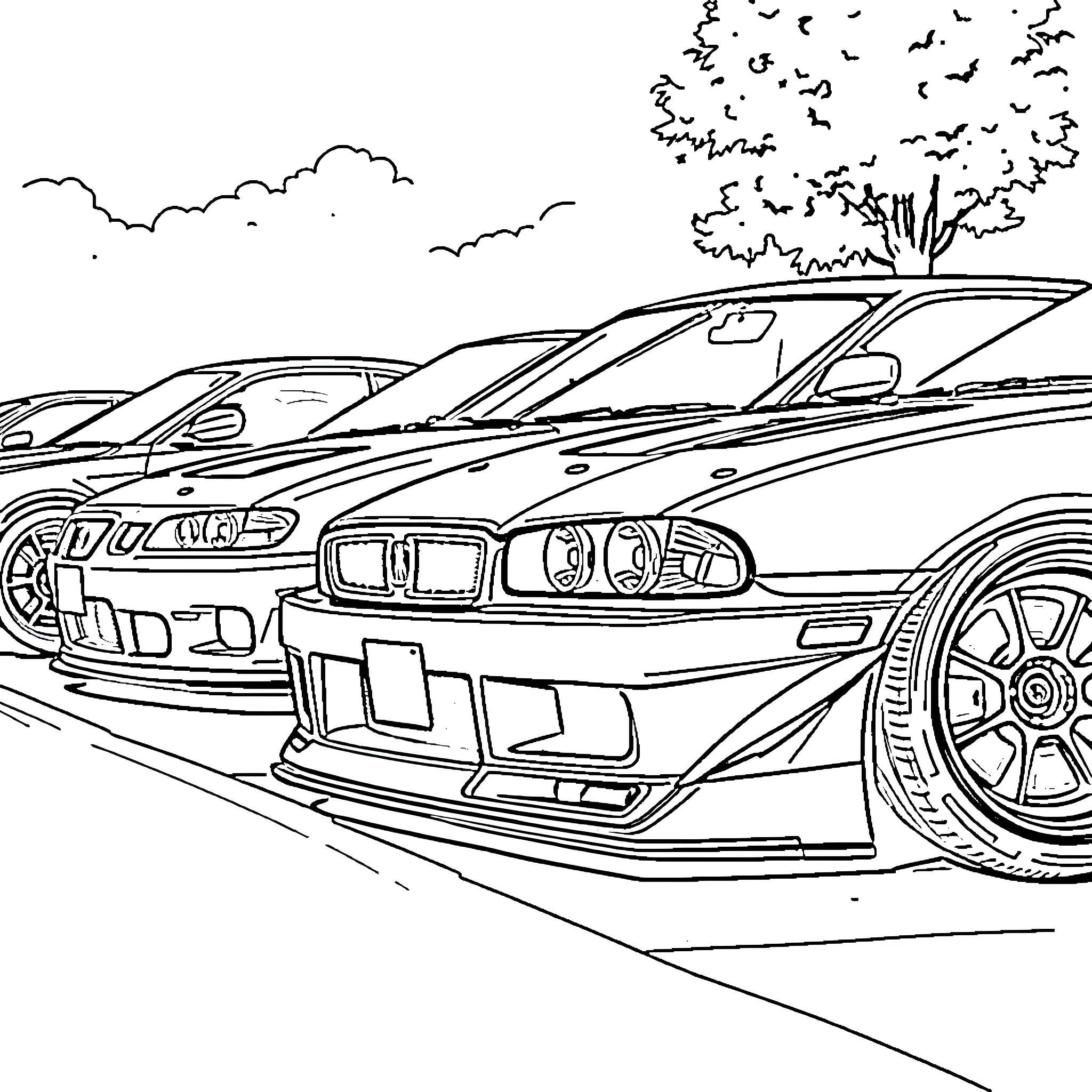 Best JDM Car Coloring Pages (Free Printable PDF)