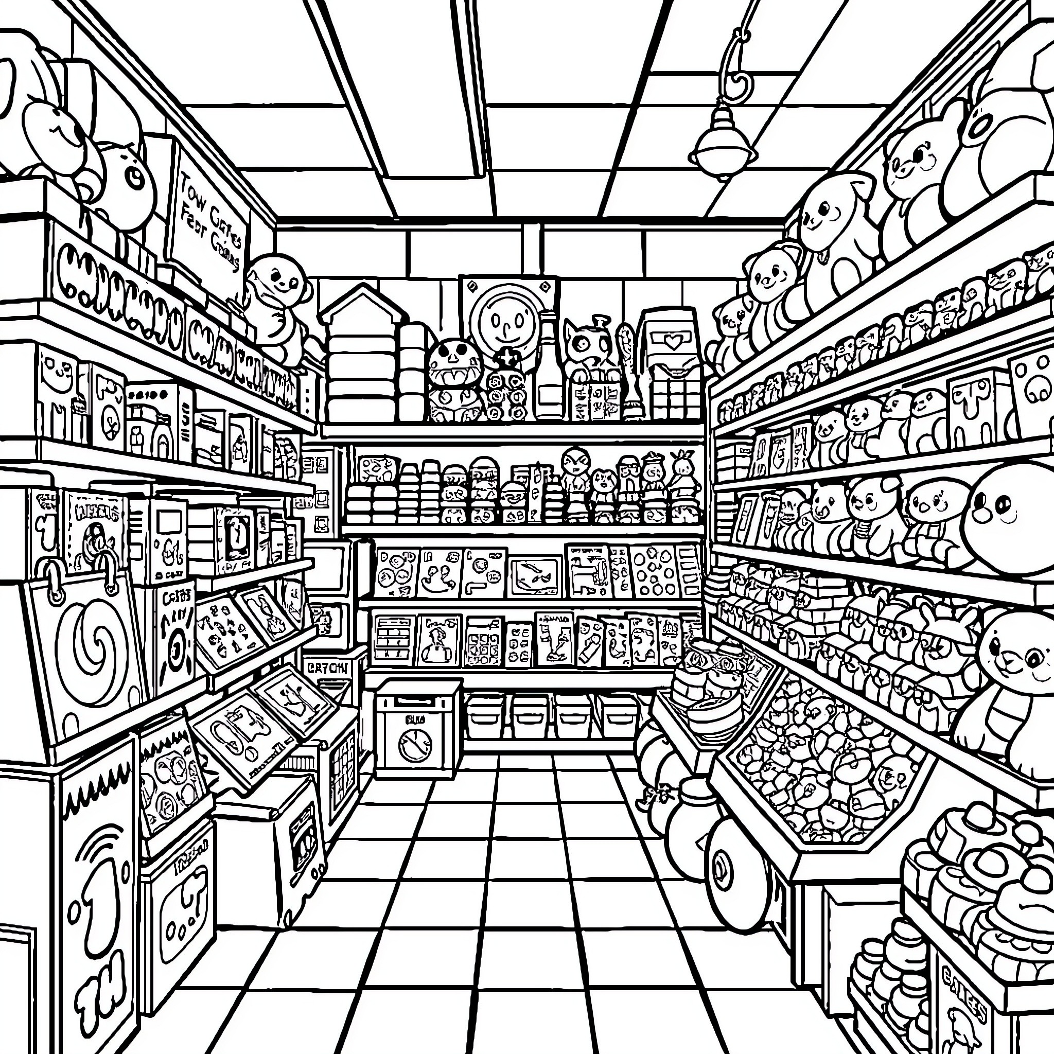 Best Toy Shop Coloring Pages (Free Printable PDF)