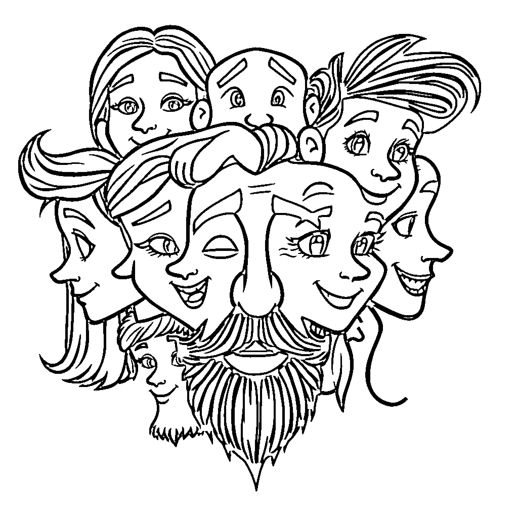 Best Face Coloring Pages (Free Printable PDF)