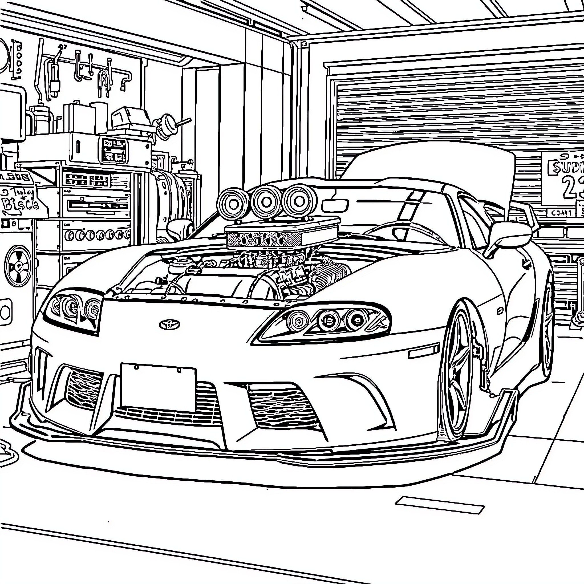 Best Toyota Supra Coloring Pages (Free Printable PDF)