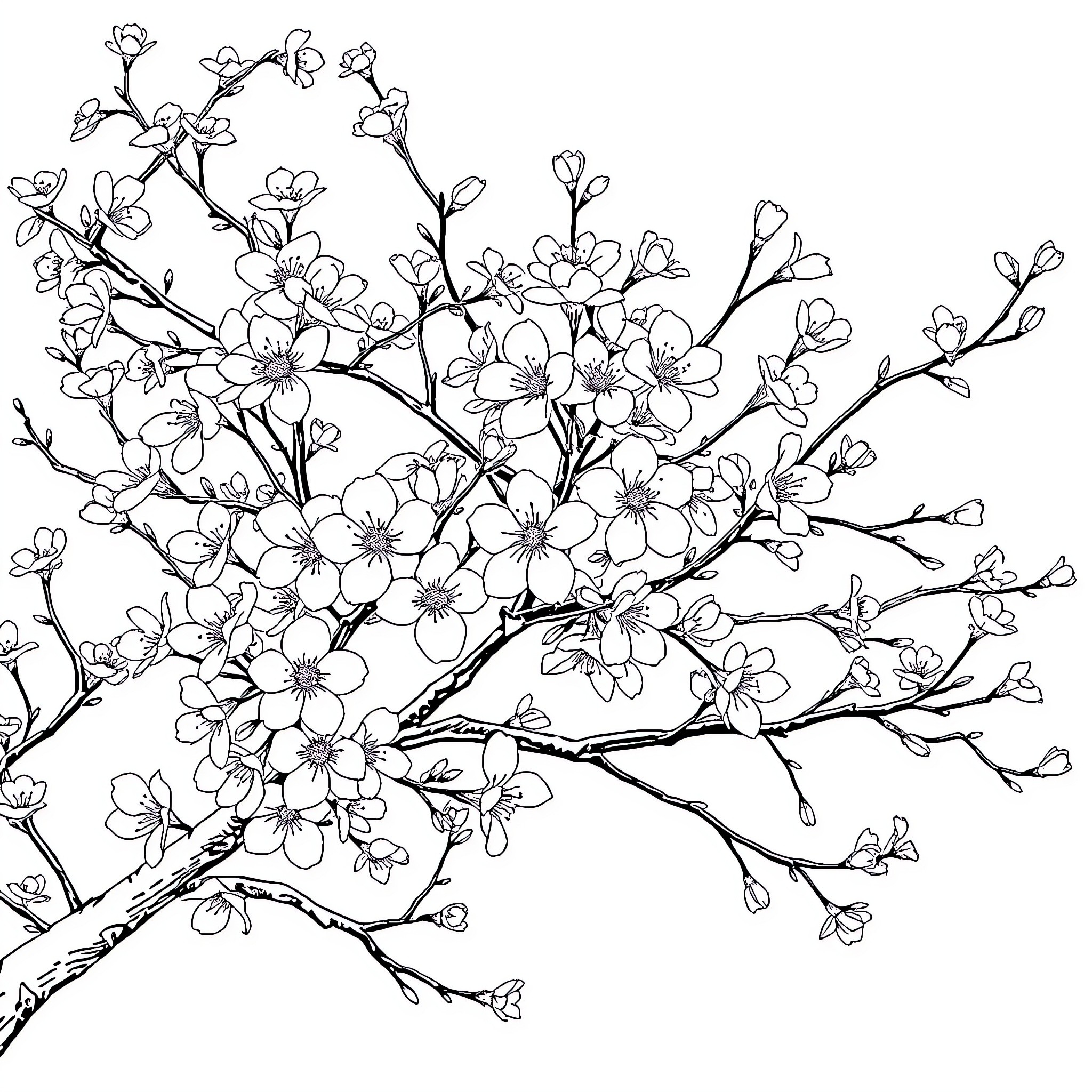 Best Sakura Coloring Pages (Free Printable PDF)