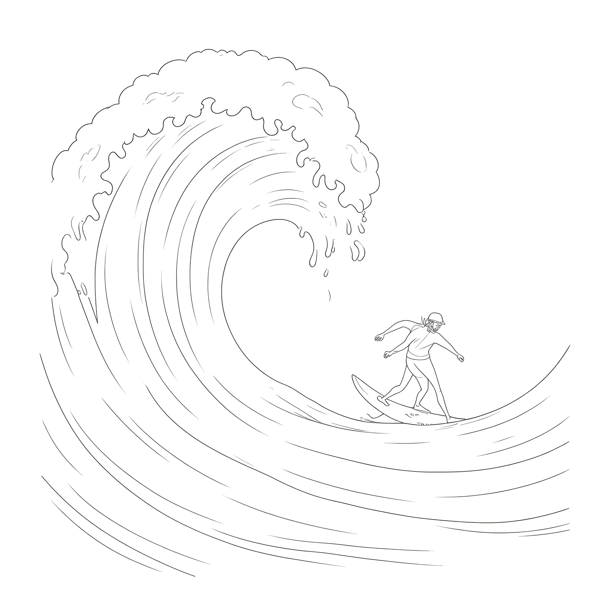 Best Wave Coloring Pages (Free Printable PDF)