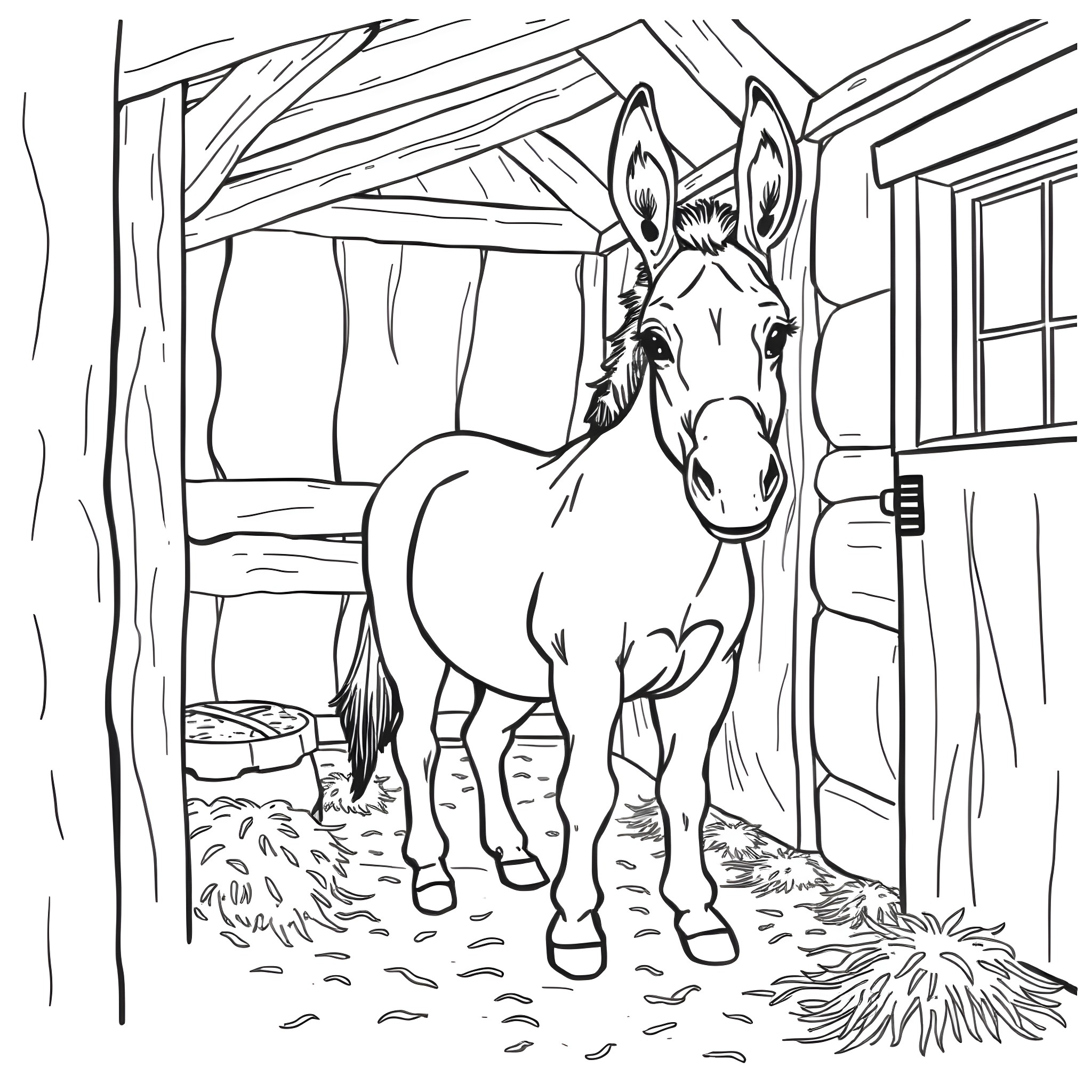 10 Best Donkey Coloring Pages (Free Printable PDFs)