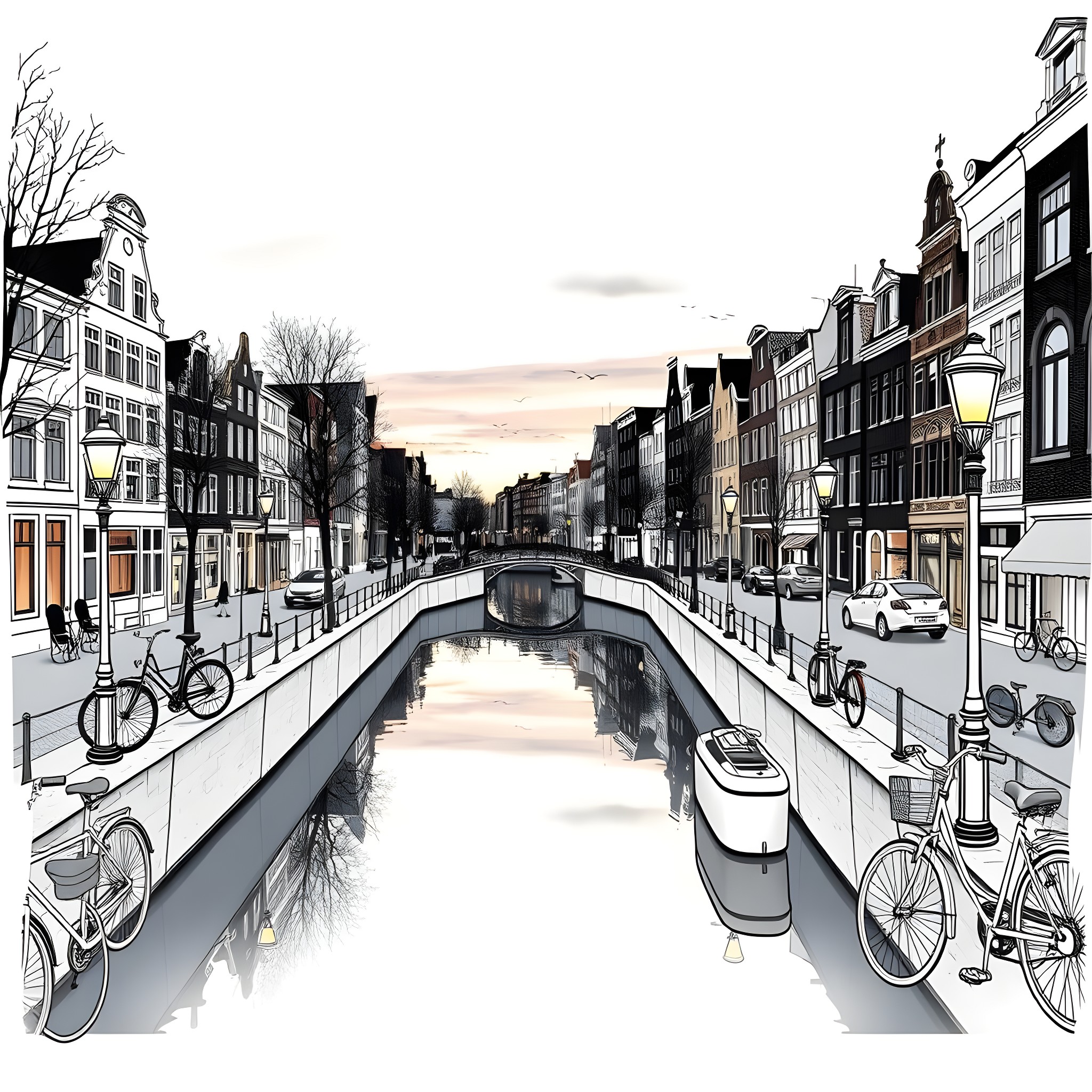 4 Best Amsterdam Coloring Pages (Free Printable PDFs)