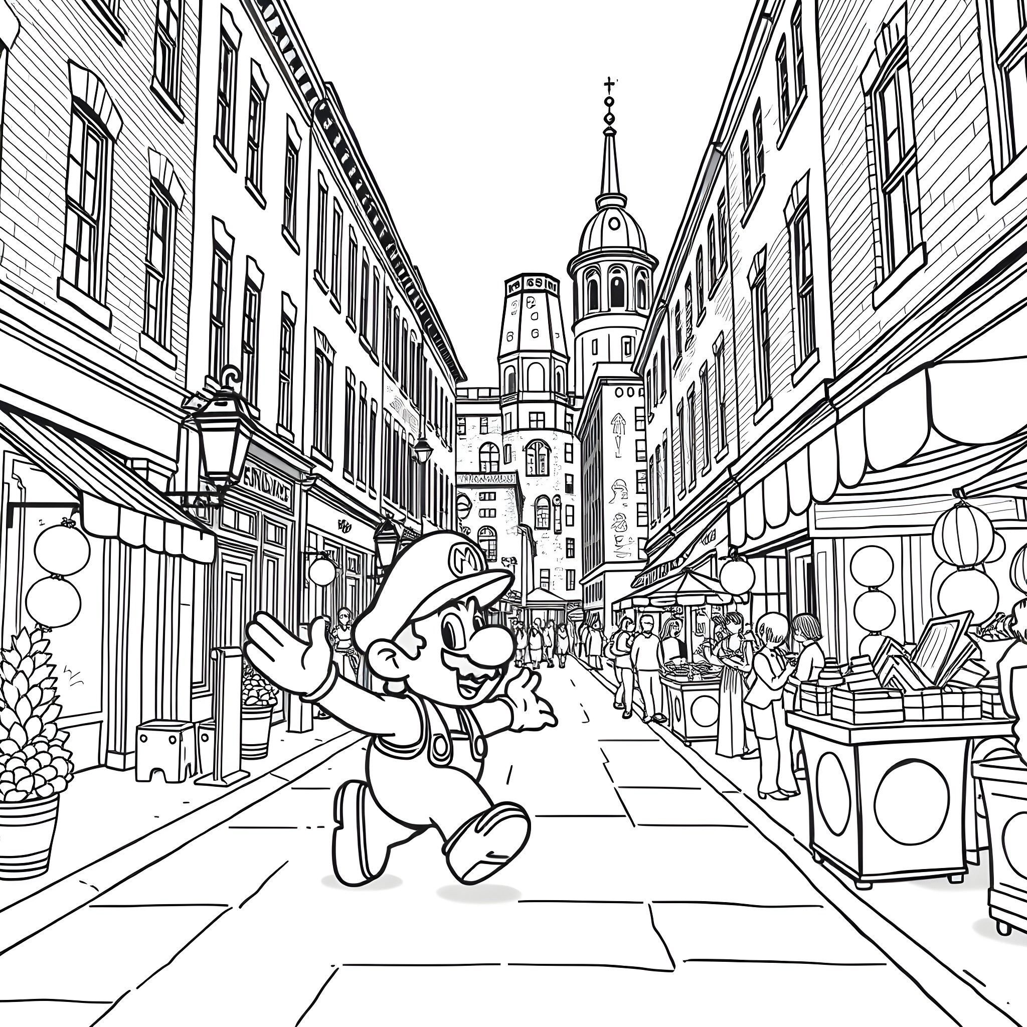632 Best Mario Coloring Pages (Free Printable PDFs)
