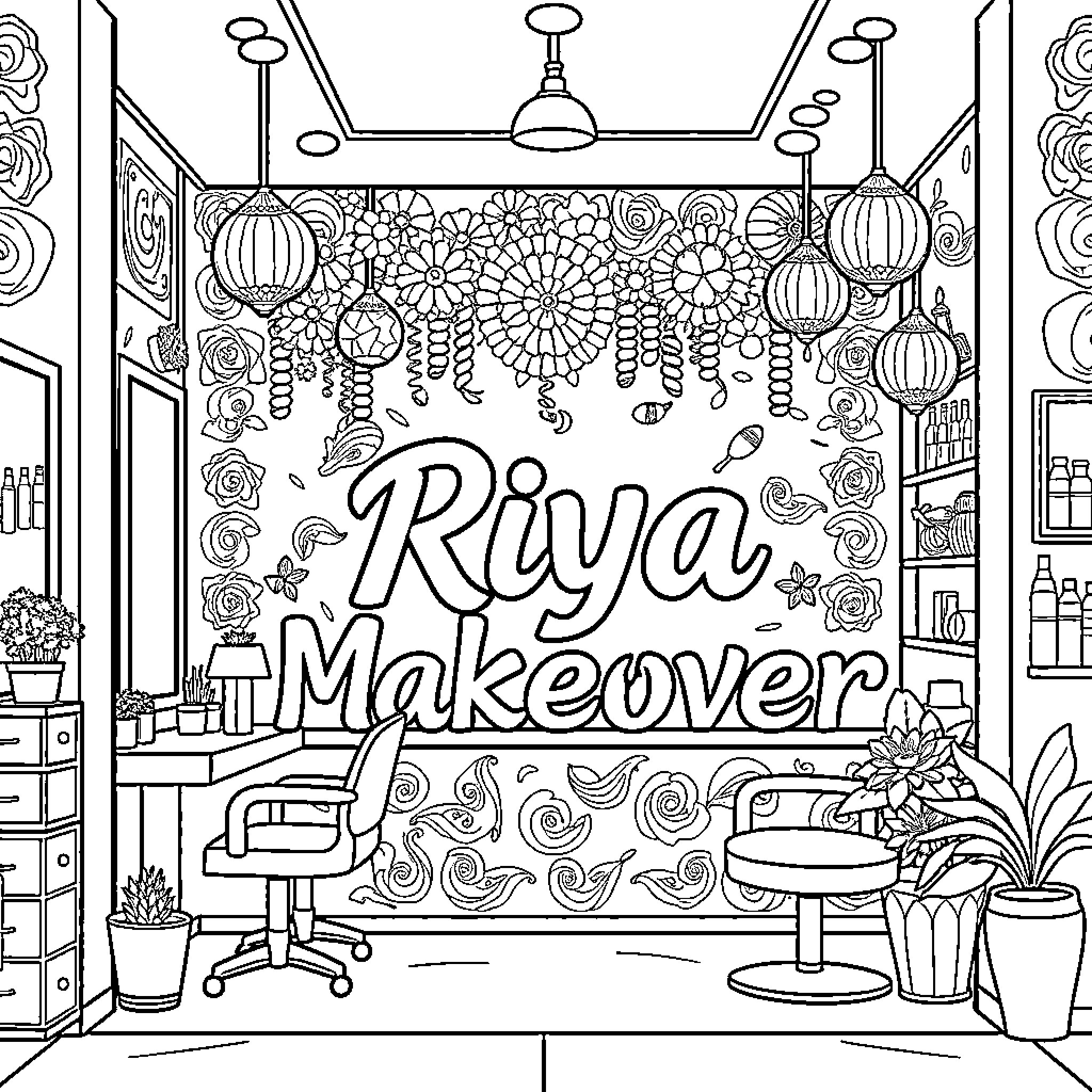 Best Makeover Coloring Pages (Free Printable PDF)