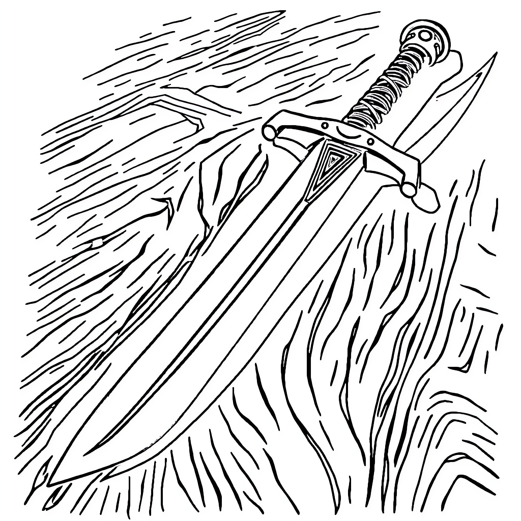 Best Sword Coloring Pages (Free Printable PDF)