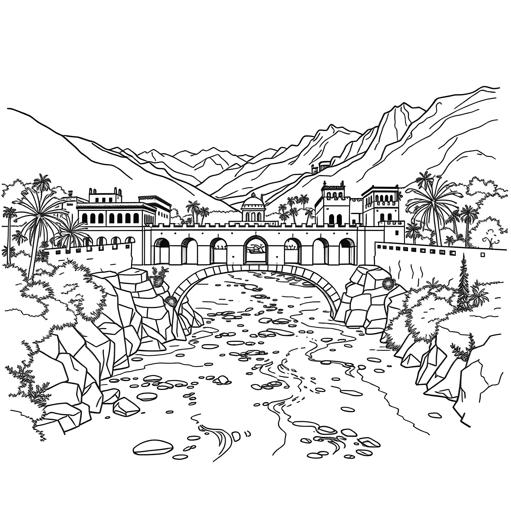 Best Bridge Coloring Pages (Free Printable PDF)