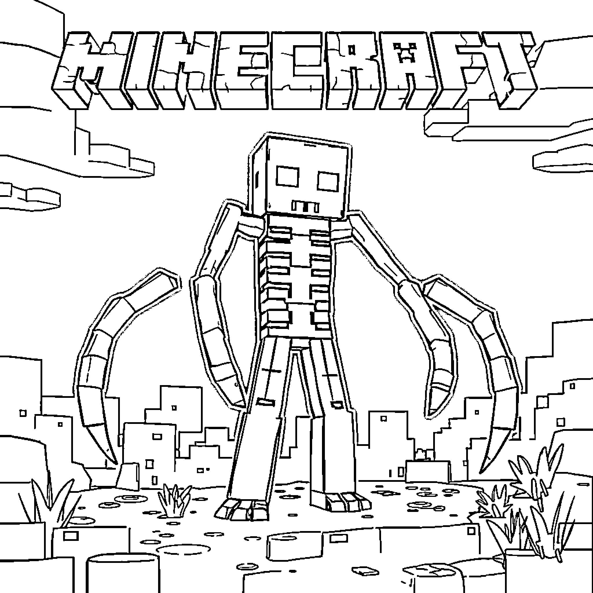 Best Enderman Coloring Pages (Free Printable PDF)