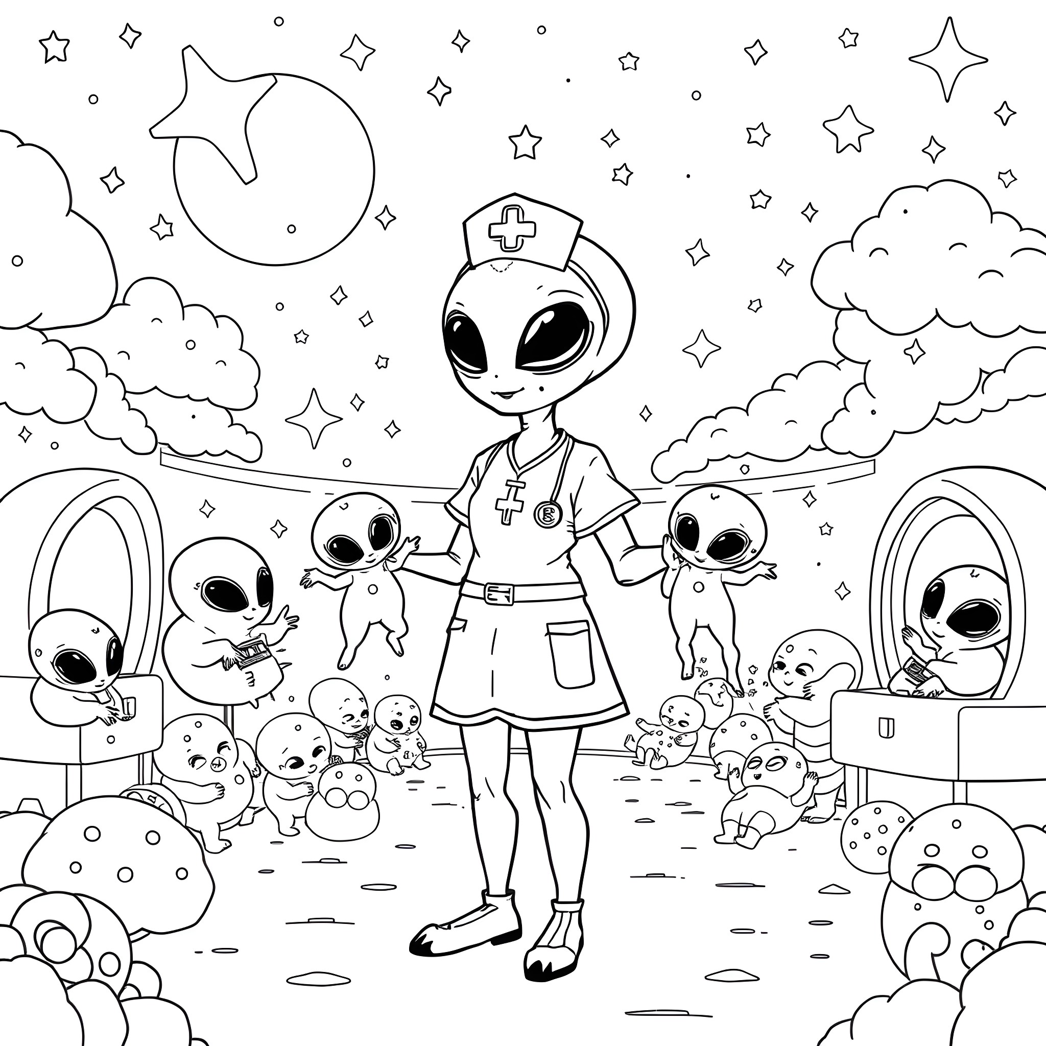 Best Alien Coloring Pages (Free Printable PDF)