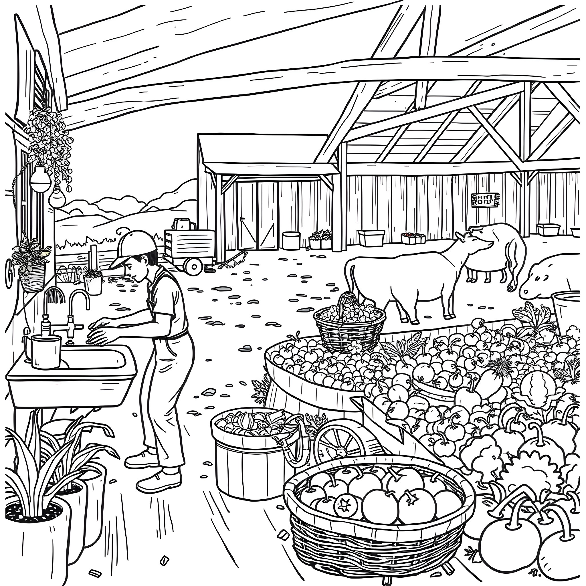 Best Farm Coloring Pages (Free Printable PDF)