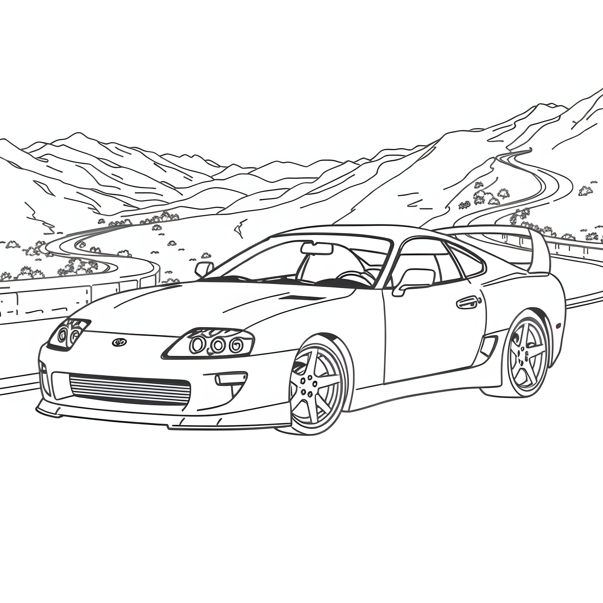 Best Toyota Supra Coloring Pages (Free Printable PDF)