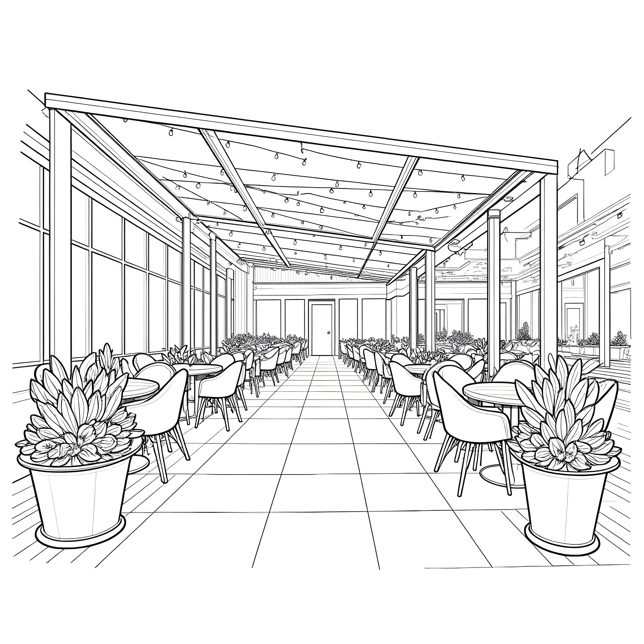 Best Food Hall Coloring Pages (Free Printable PDF)