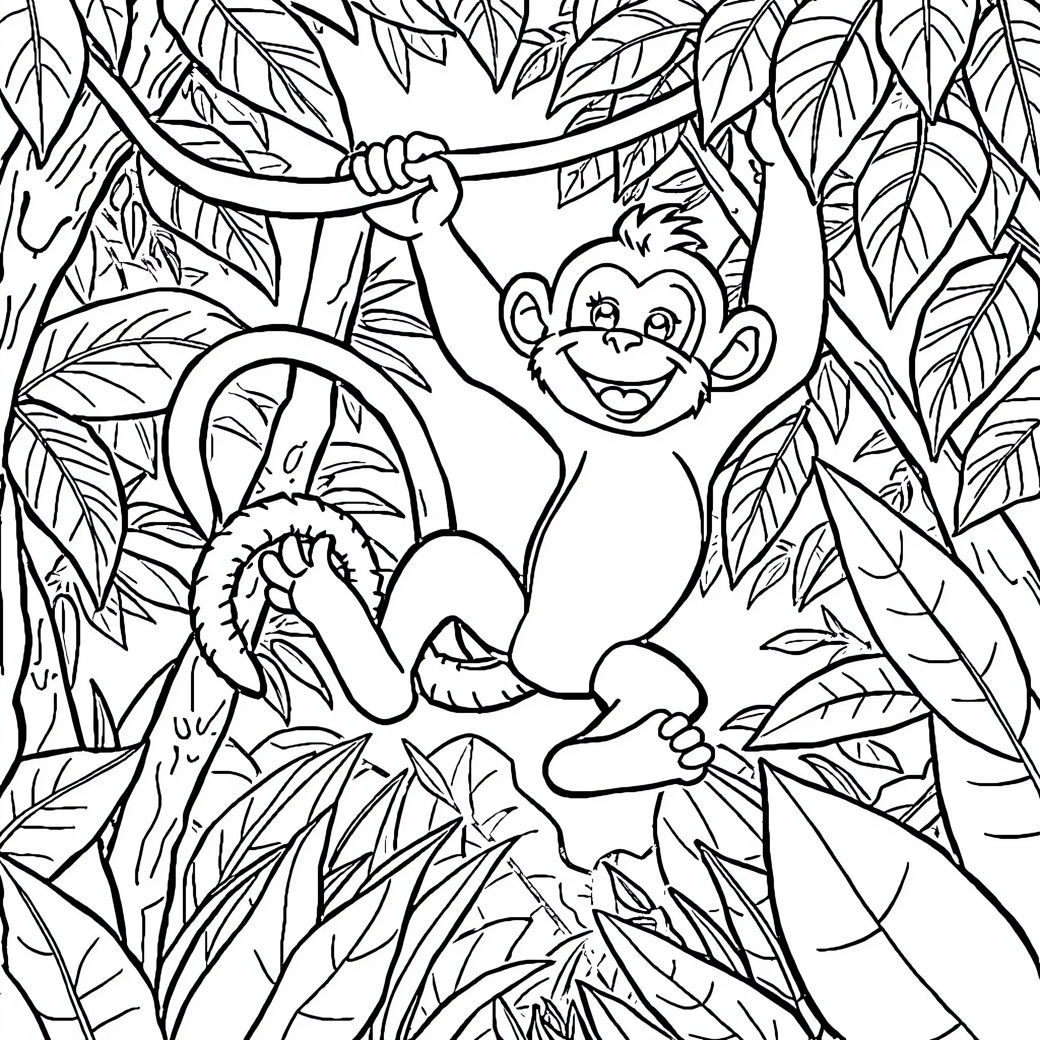 Best Monkey Coloring Pages (Free Printable PDF)